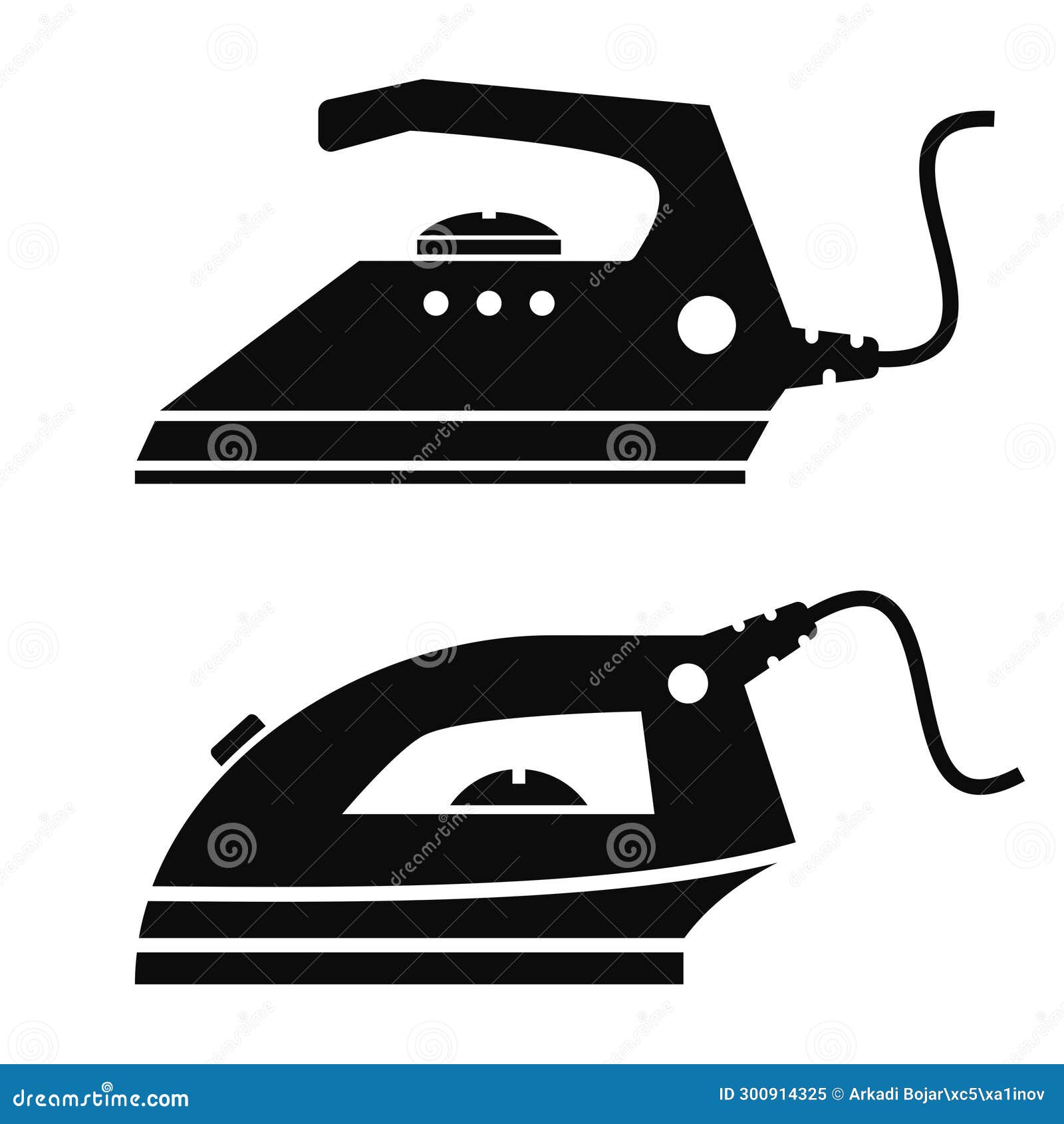 Iron Vector Ironing Electric Household Appliance Steamer Of Laundry ...