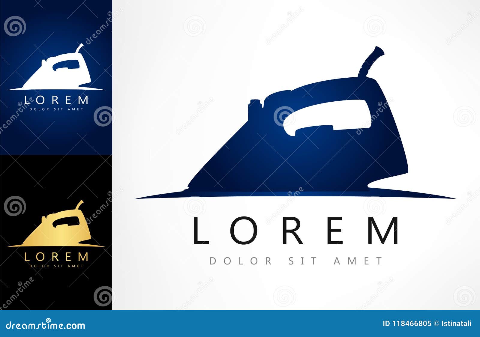 Electric iron logo stock vector. Illustration of logo - 118466805