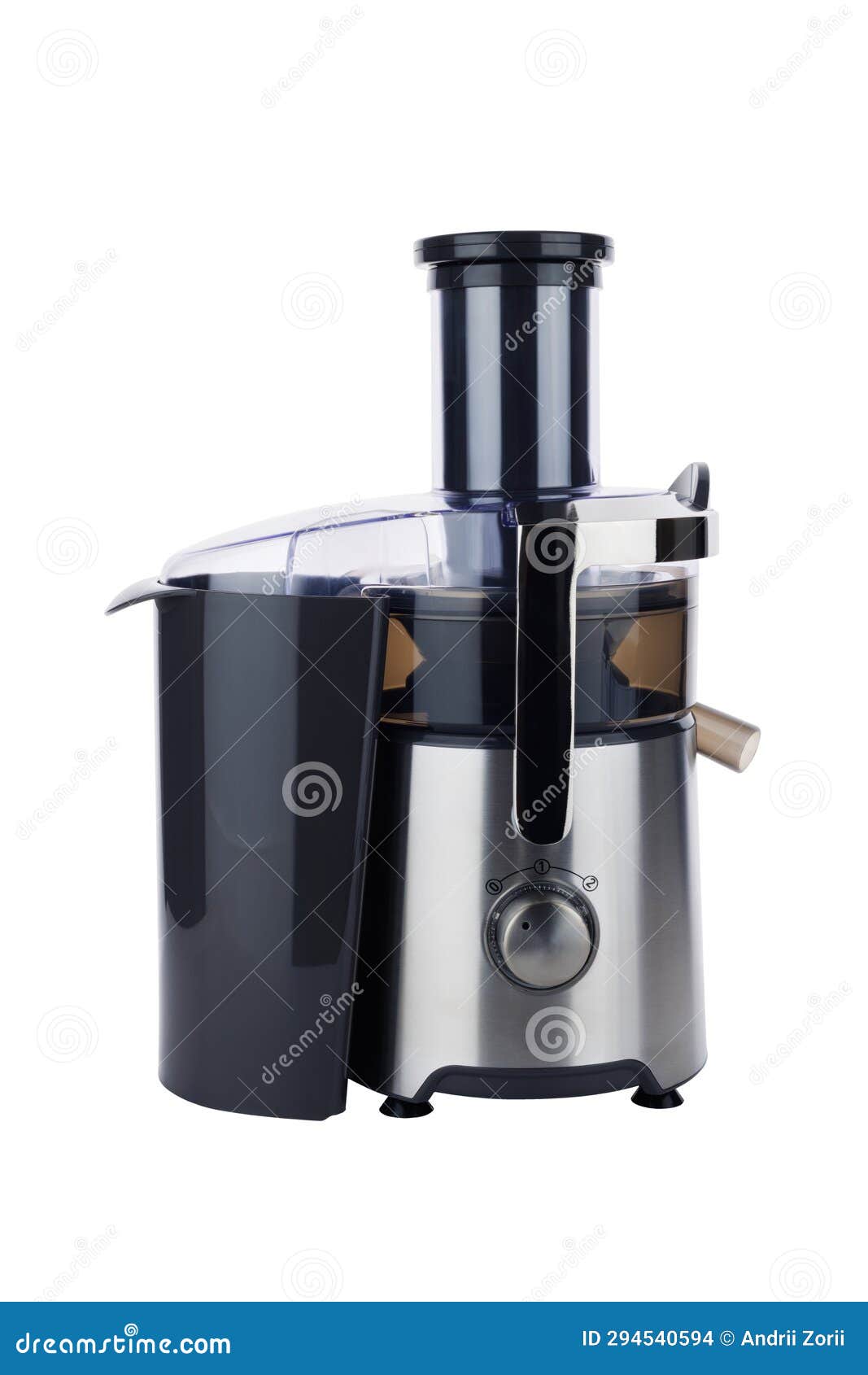 Electric Juicer Isolated on White Background. Fruit and Juice Machine ...