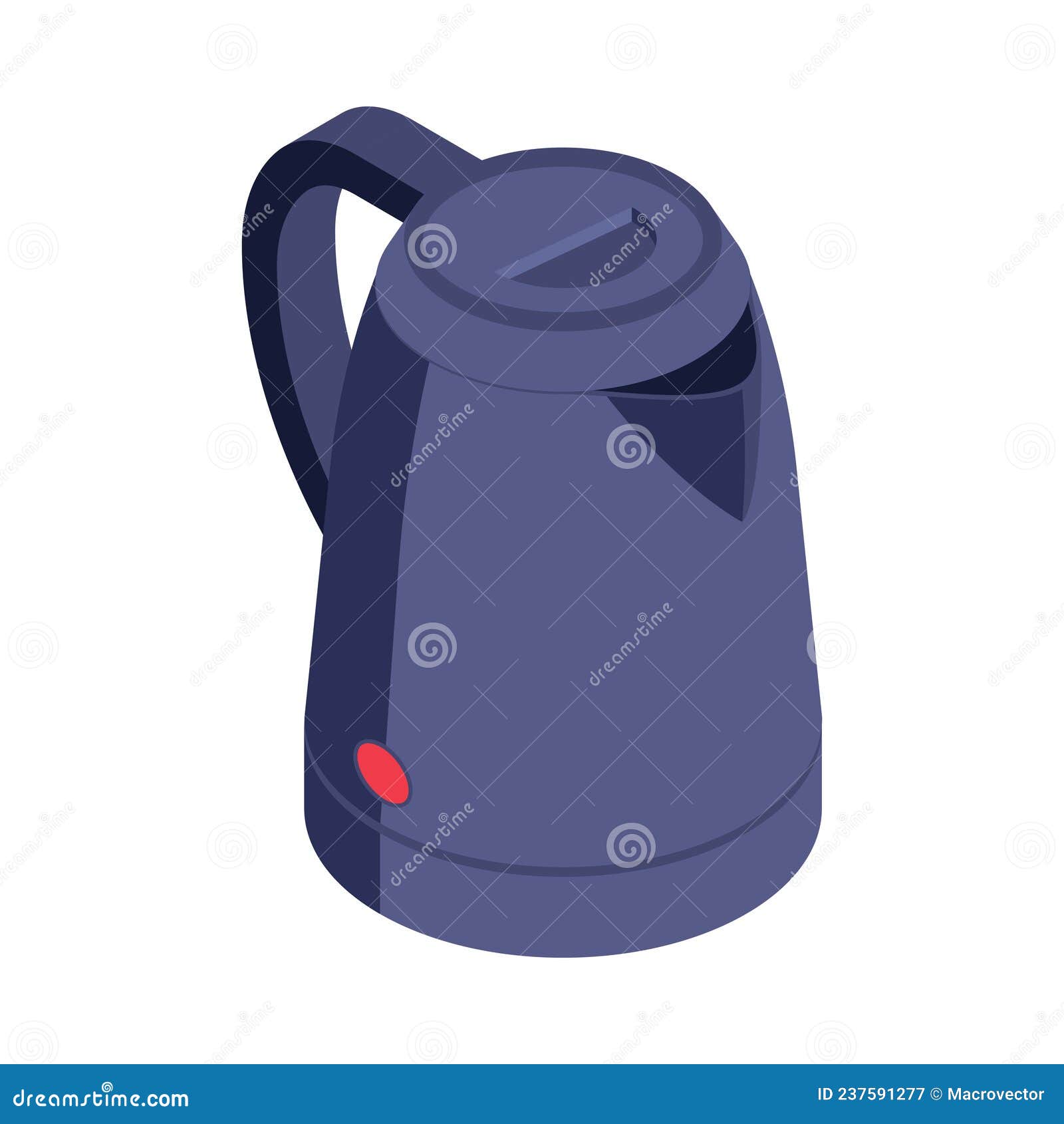 Electric Kettle Isometric Composition Stock Vector - Illustration of ...