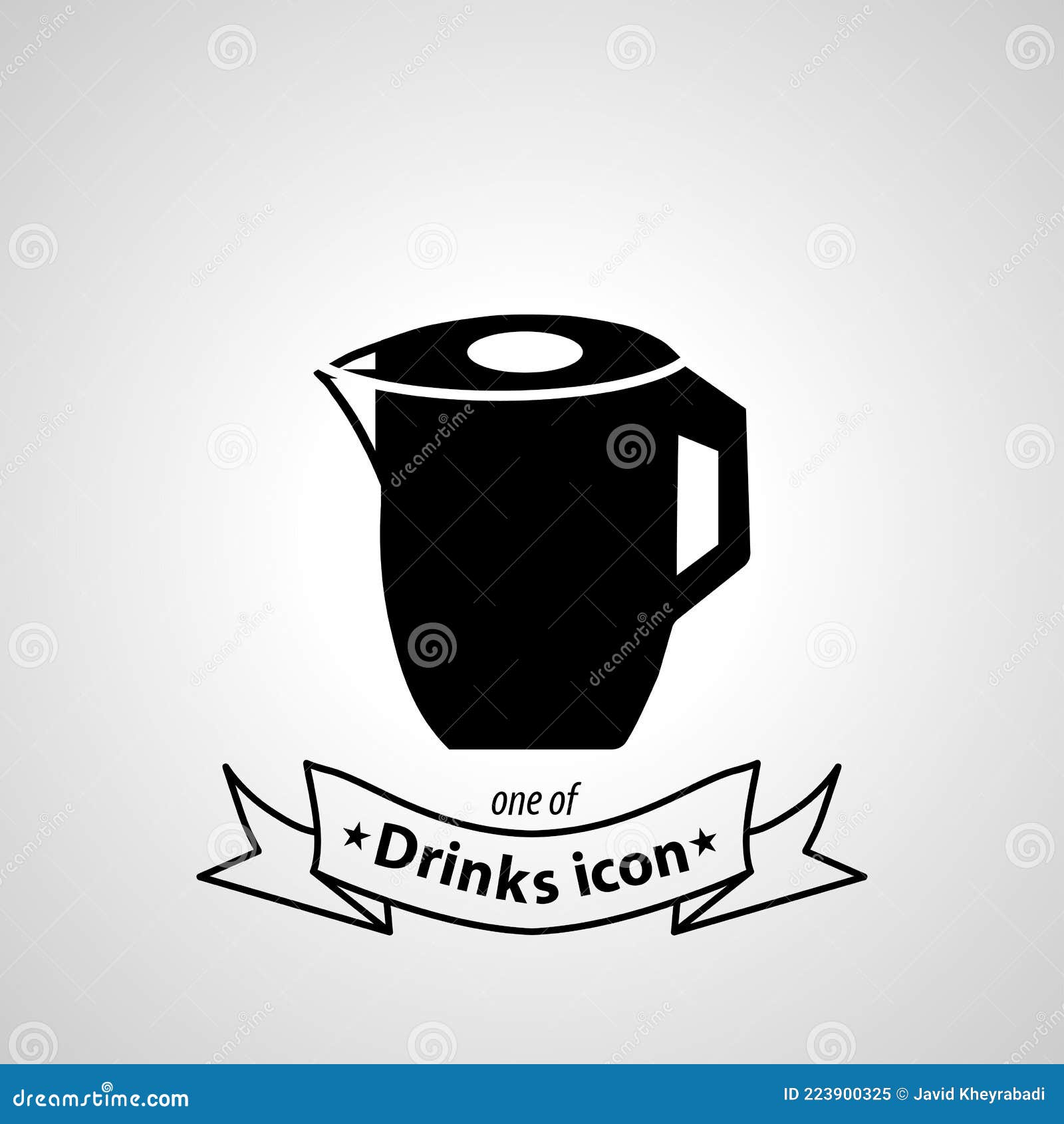 Electric Kettle Sign. Electric Kettle Isolated Simple Icon Stock Vector ...