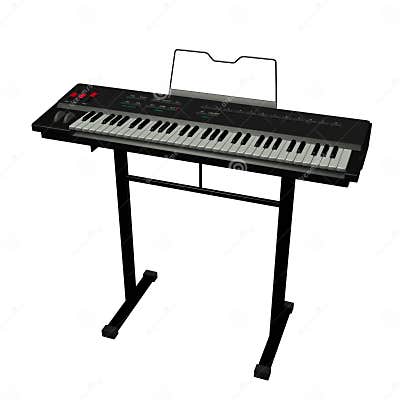 Electric Keyboard stock illustration. Illustration of hall - 2020036