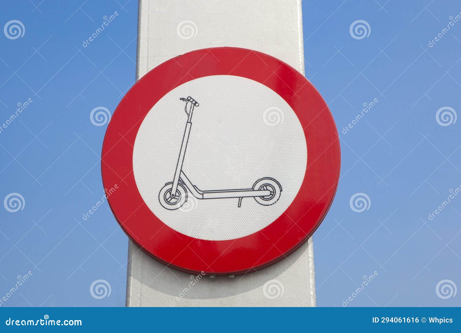Electric Kick Scooters Prohibited Sign Stock Photo - Image of ...