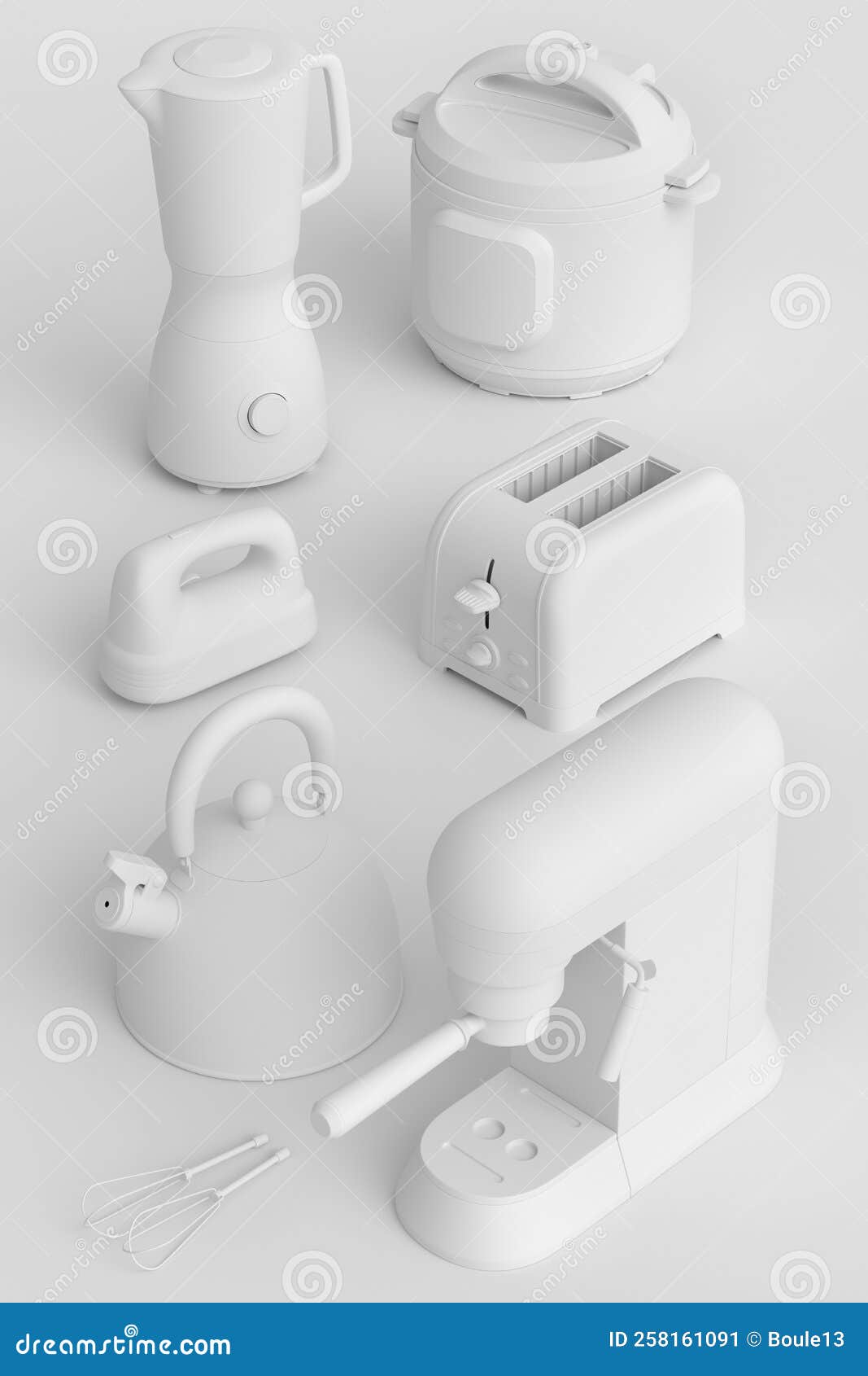 Electric Kitchen Appliances and Utensils for Making Breakfast on ...