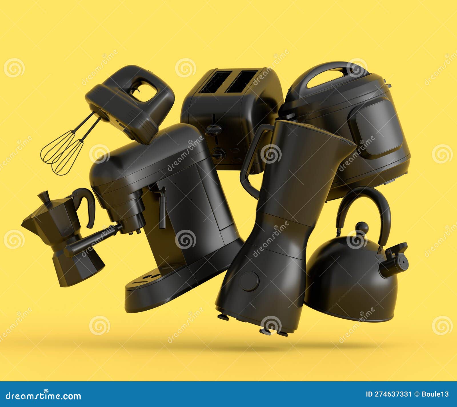 Electric Kitchen Appliances and Utensils for Making Breakfast on ...