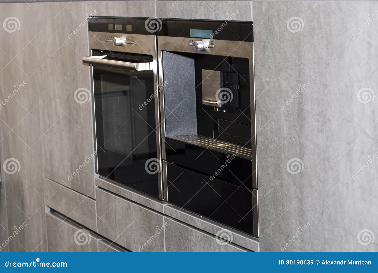 Electric kitchen oven stock image. Image of design, house - 80190639
