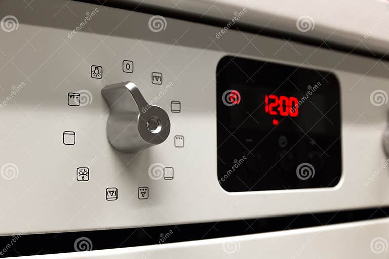 Electric Kitchen Stove Control Switch Stock Photo - Image of hand, knob ...