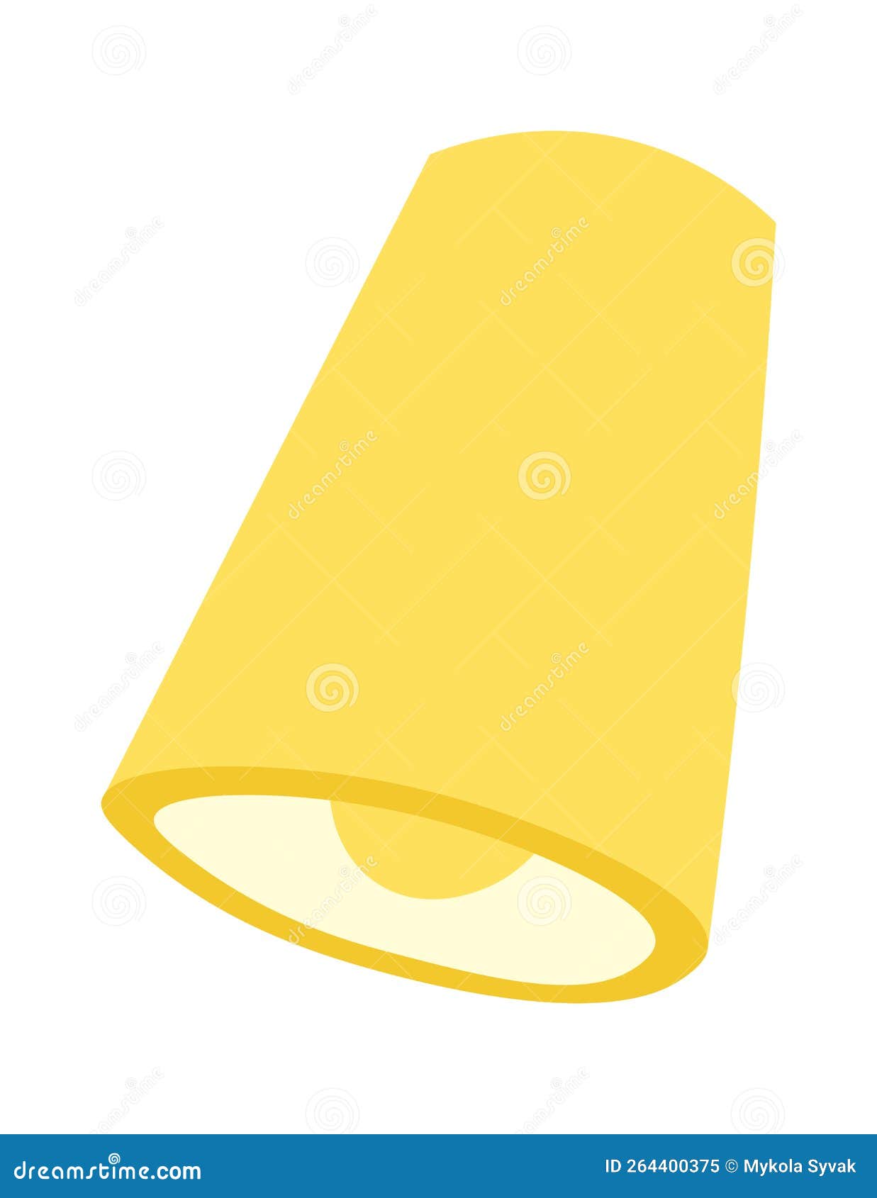 Electric Lamp Shade Flat Icon Decorative Illuminate Stock Vector ...
