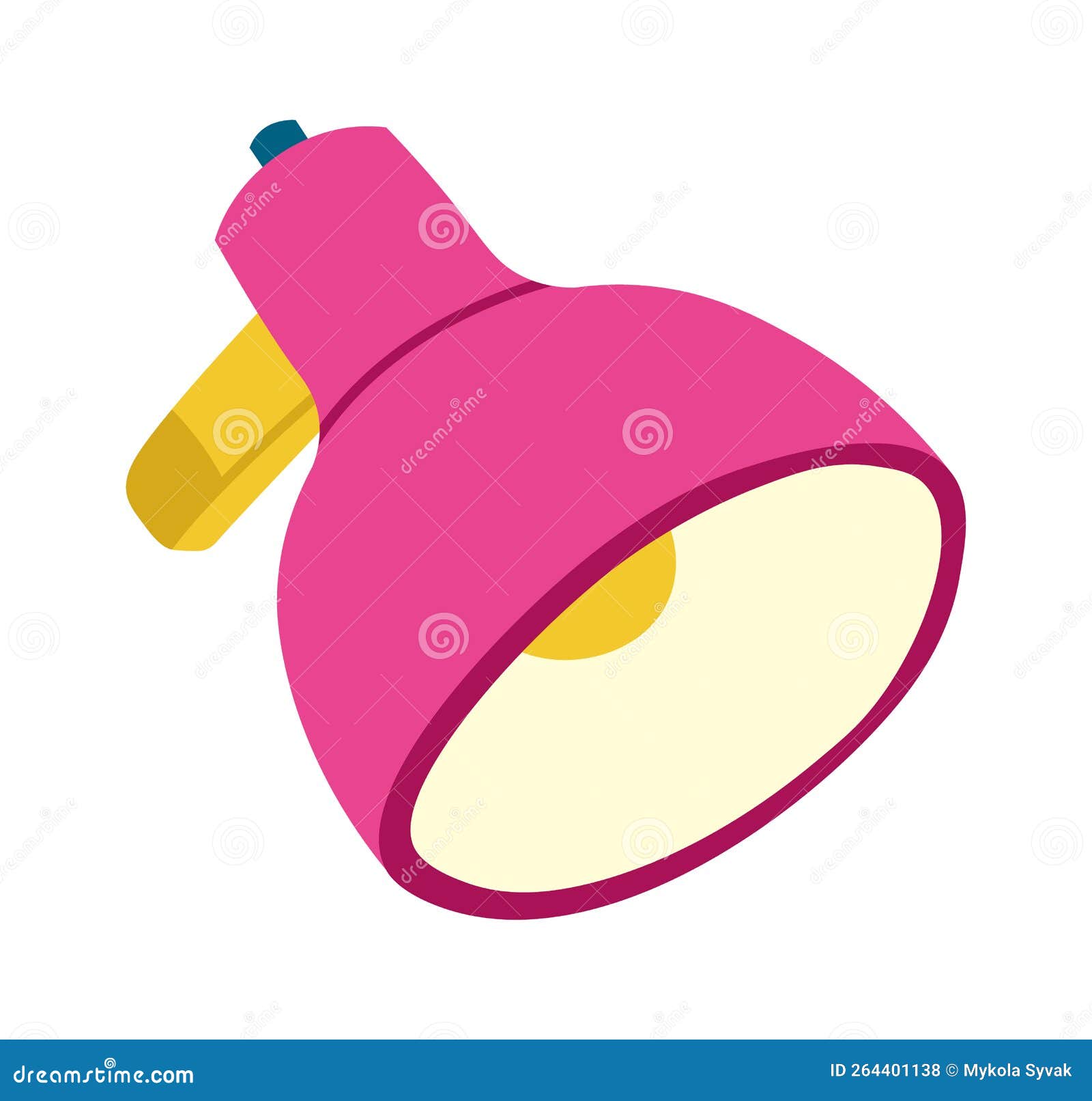 Electric Lamp Shade Flat Icon Decorative Illuminate Stock Vector ...