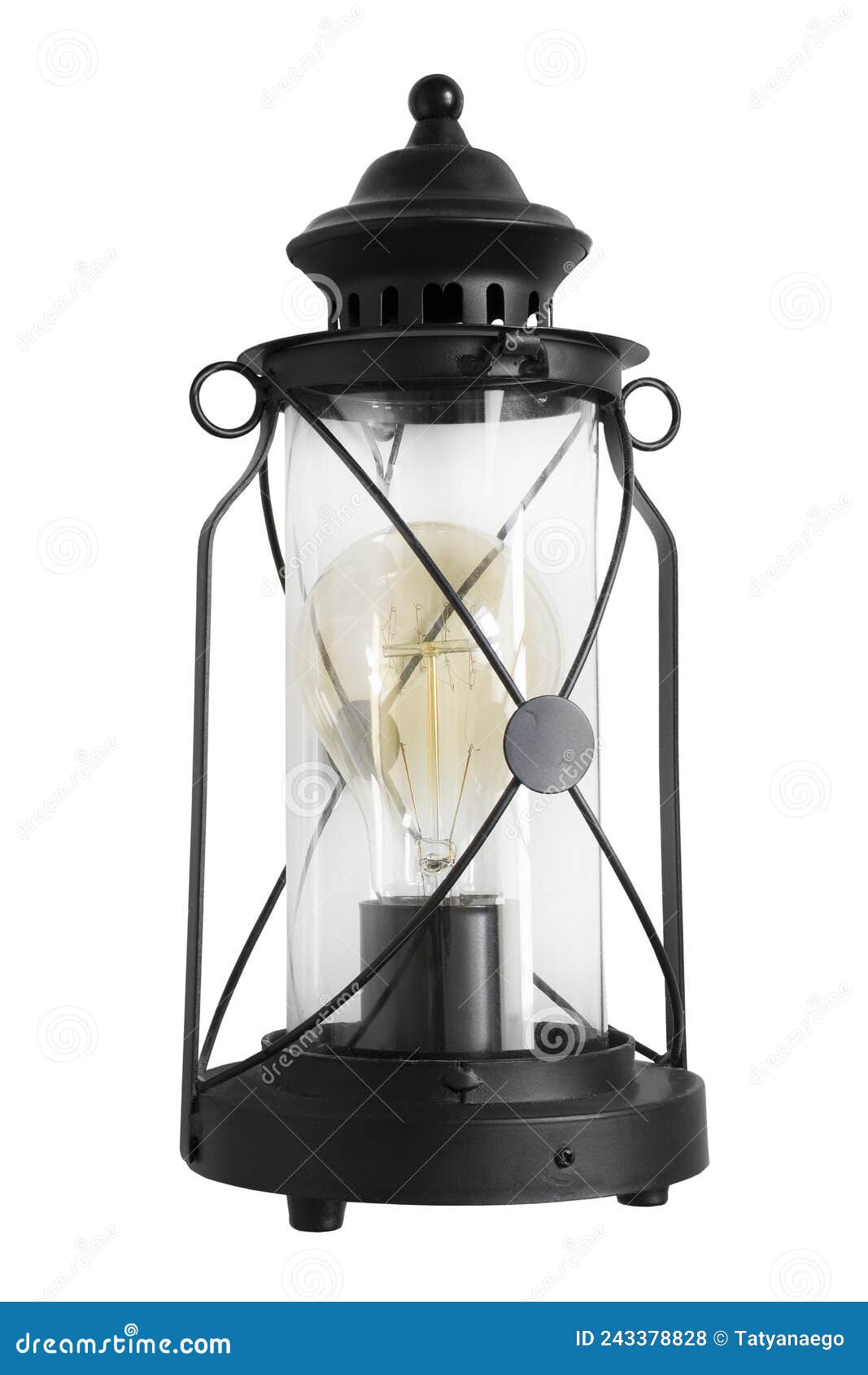 Electric lantern isolated stock photo. Image of craft - 243378828