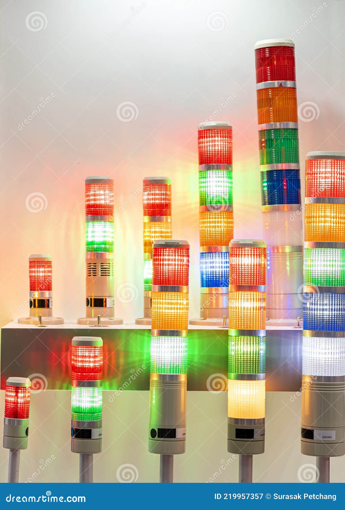 Electric Led Tower Lamp Signal Light for Indicate Status Operate Work ...