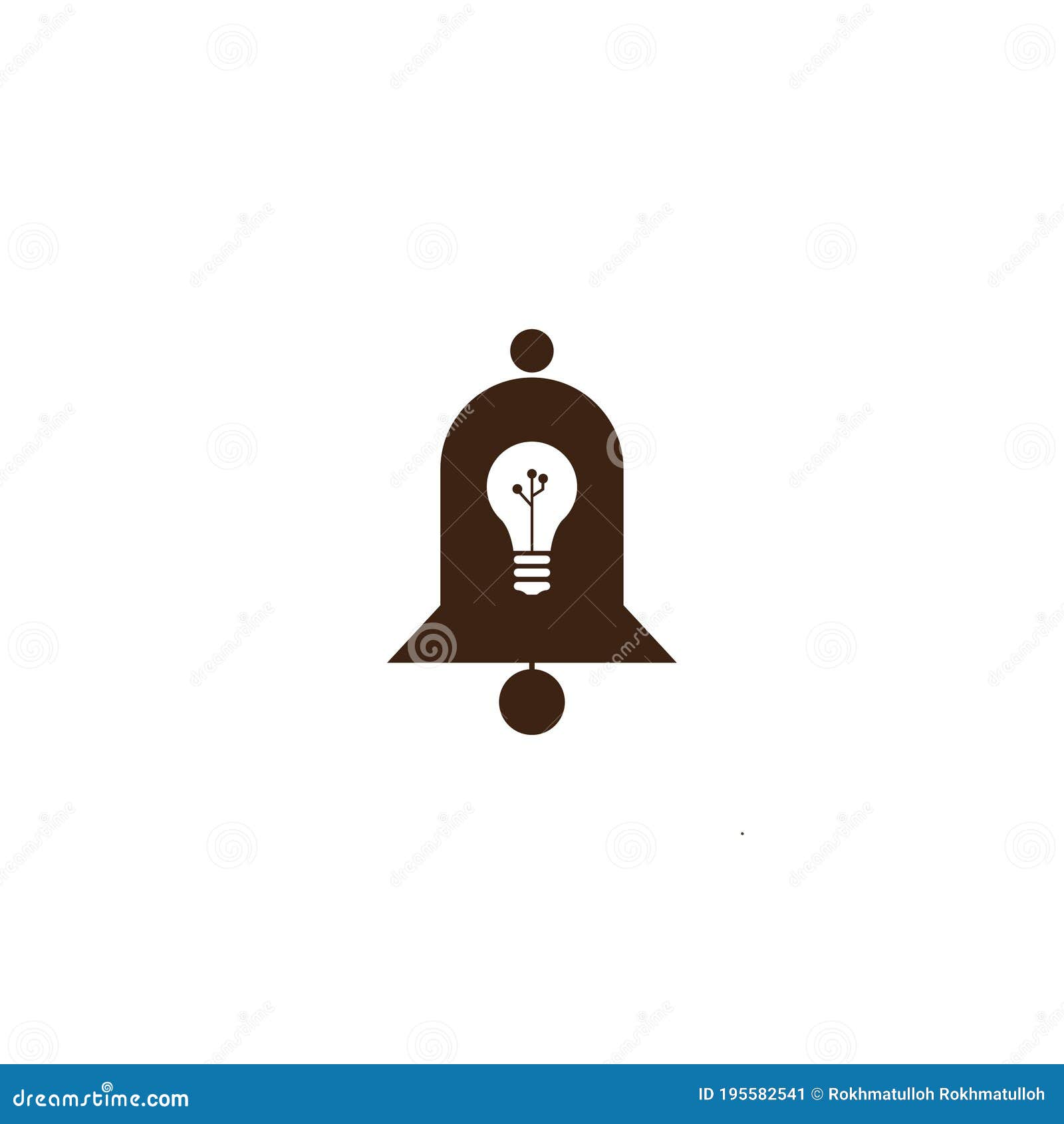 Electric Light Bell Icon Illustration Design Template Vector Stock ...