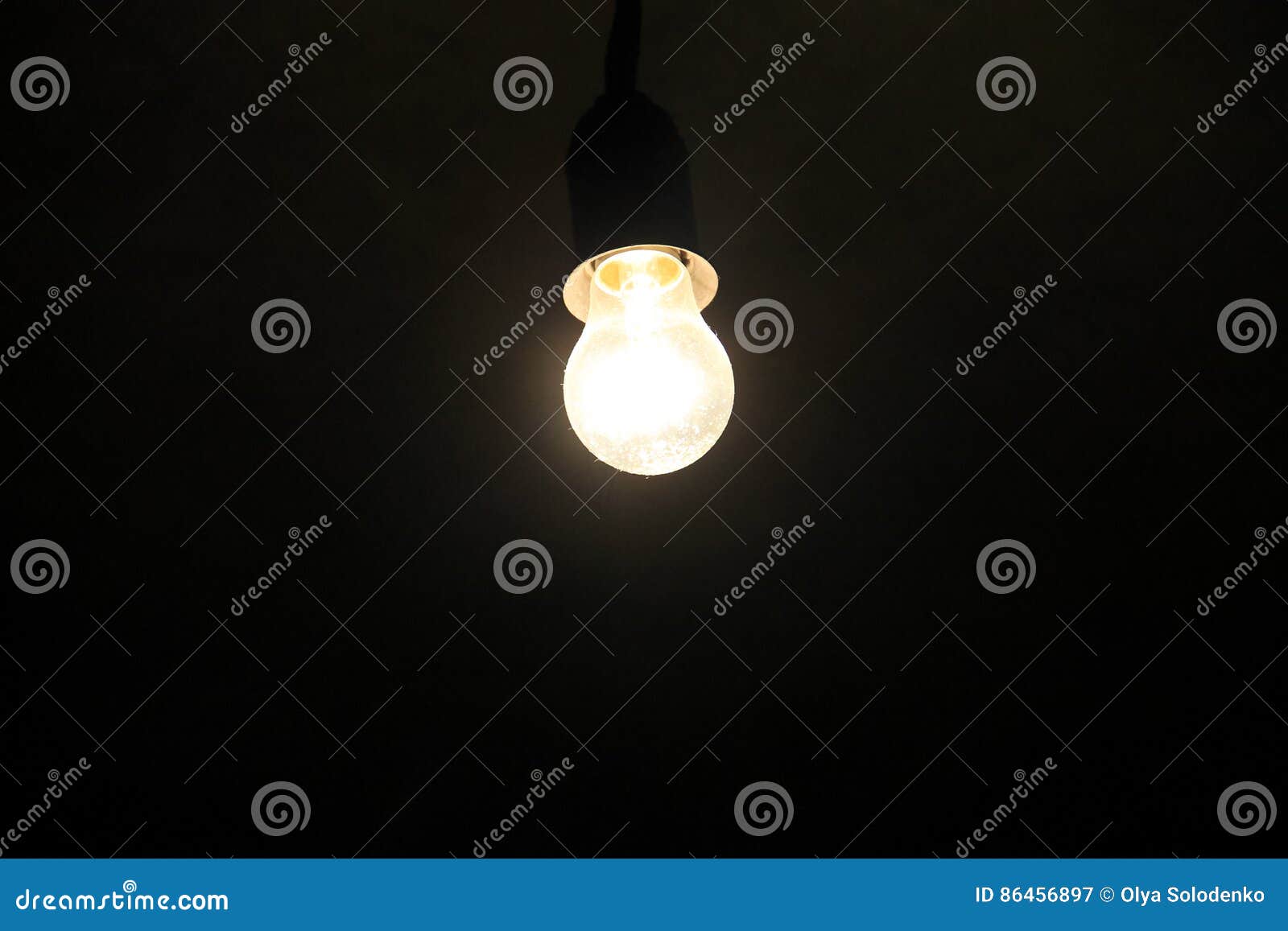 Electric Light Bulb on Dark Background Stock Image - Image of grunge ...