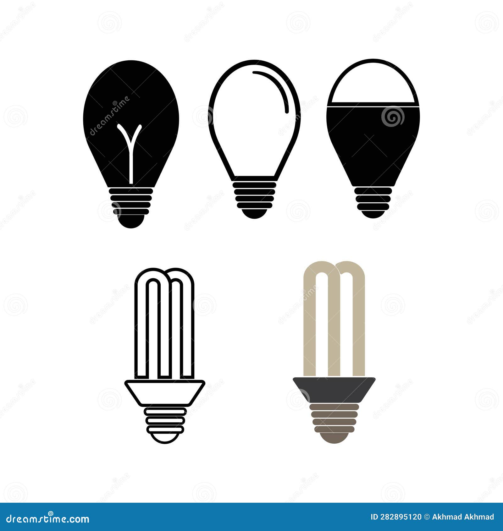 Electric light bulb icon stock vector. Illustration of imagination ...