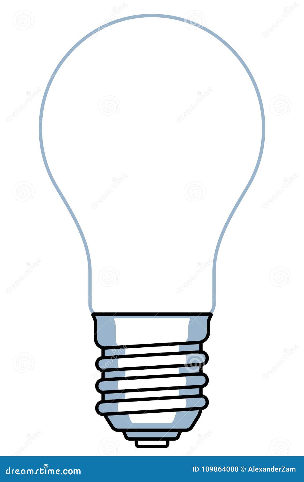 Electric light bulb stock vector. Illustration of icon - 109864000