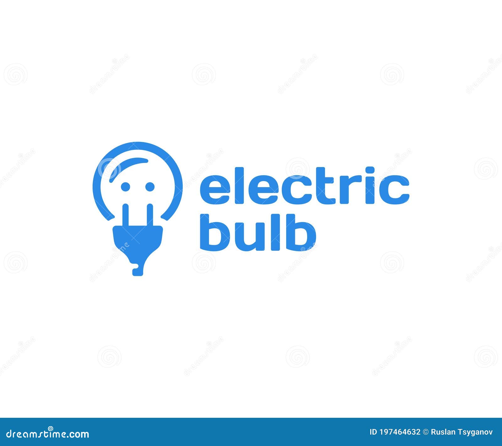 Electric Light Bulb Logo Design. Power Socket and Plug Vector Design ...