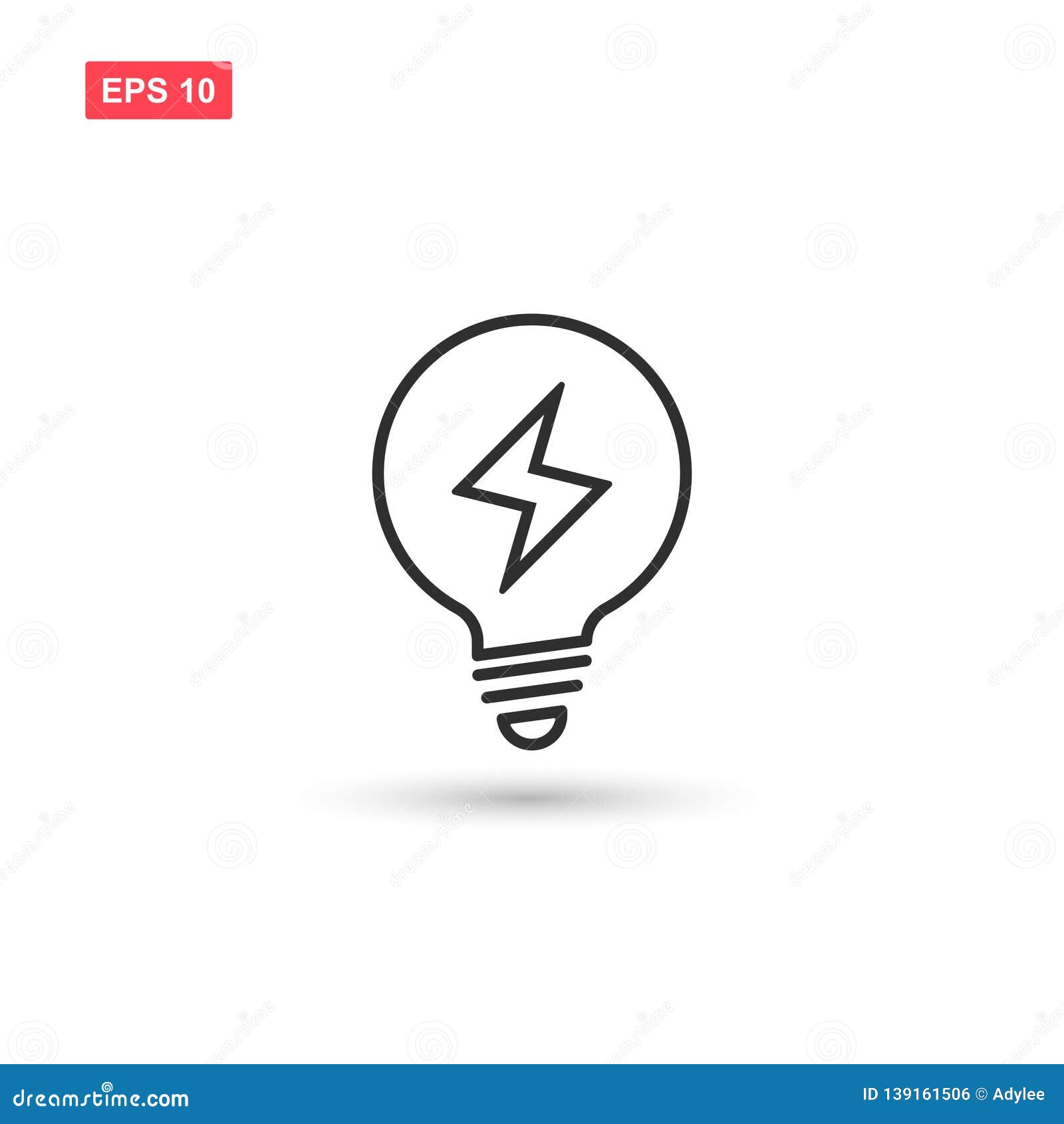 Electric Light Bulp Icon Vector Isolated 8 Stock Vector - Illustration ...