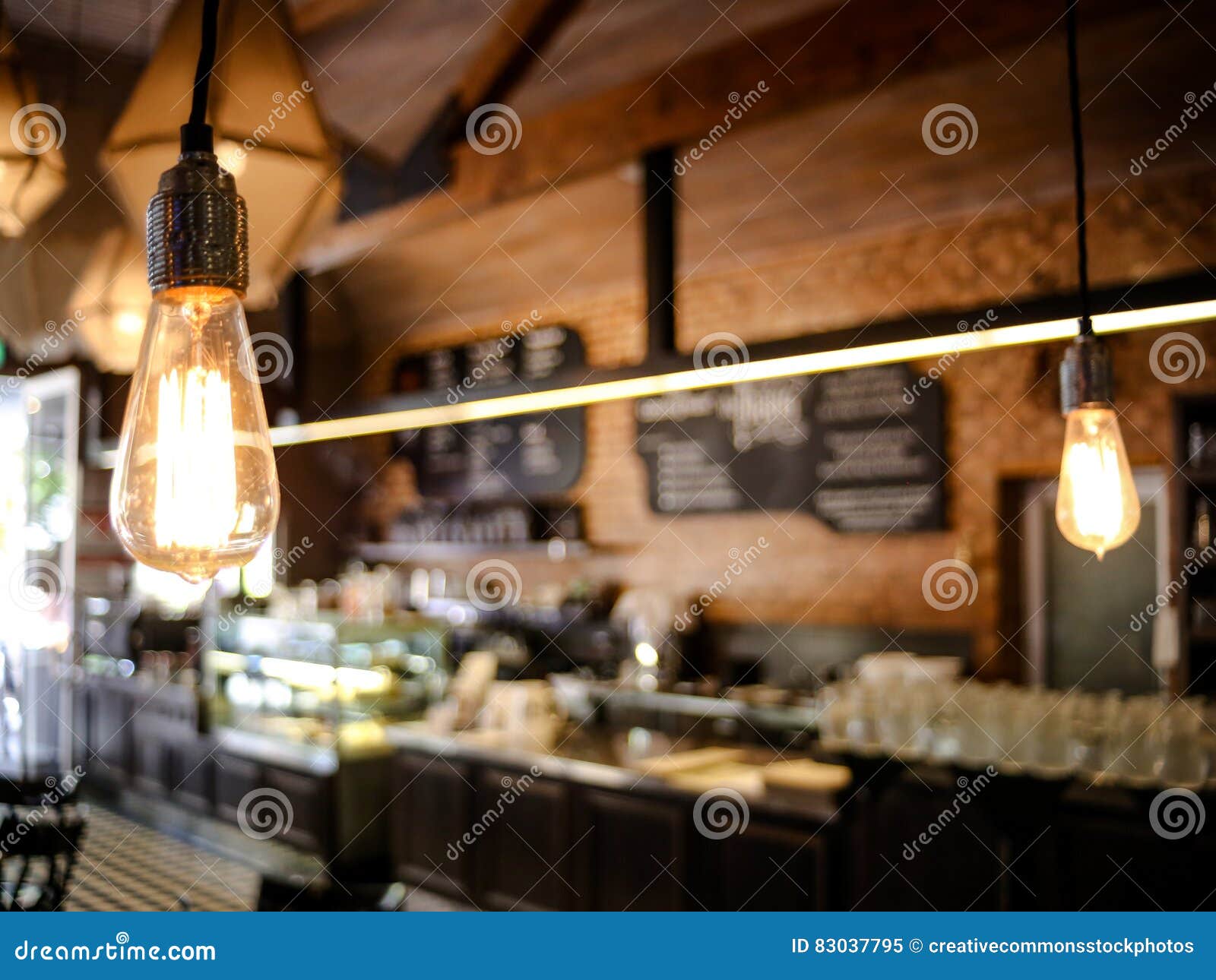 Electric Light In Cafe Picture. Image: 83037795
