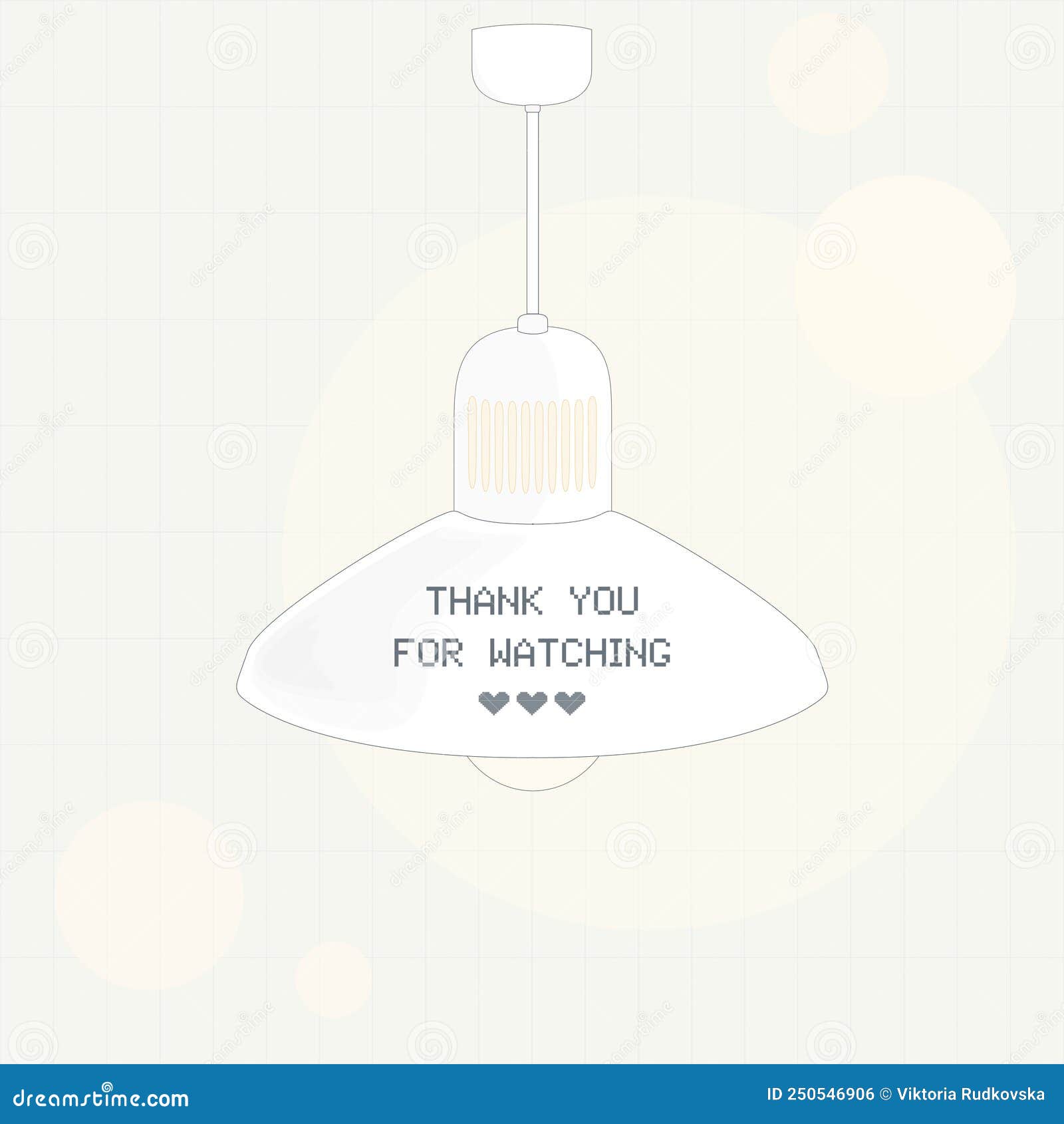 Electric Light. Pendant Lamp. Poster Template. Vector Stock Vector ...