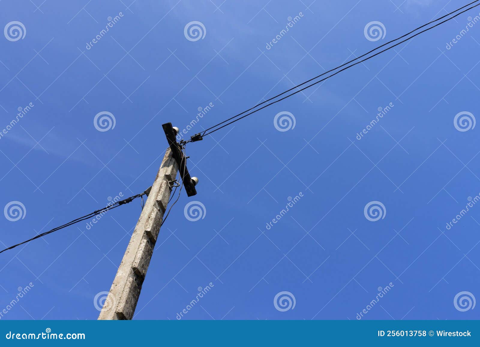 Electric Light Pole Capture from Below Stock Photo - Image of metal ...