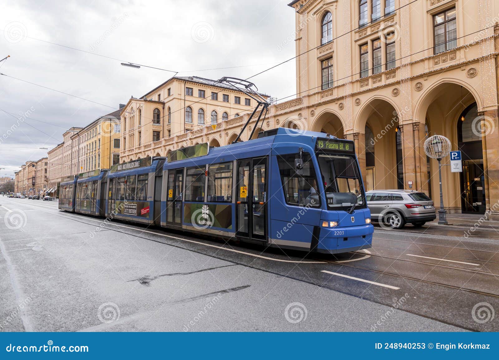 Electric Light Rail Tram in Munich, Germany Editorial Stock Photo ...