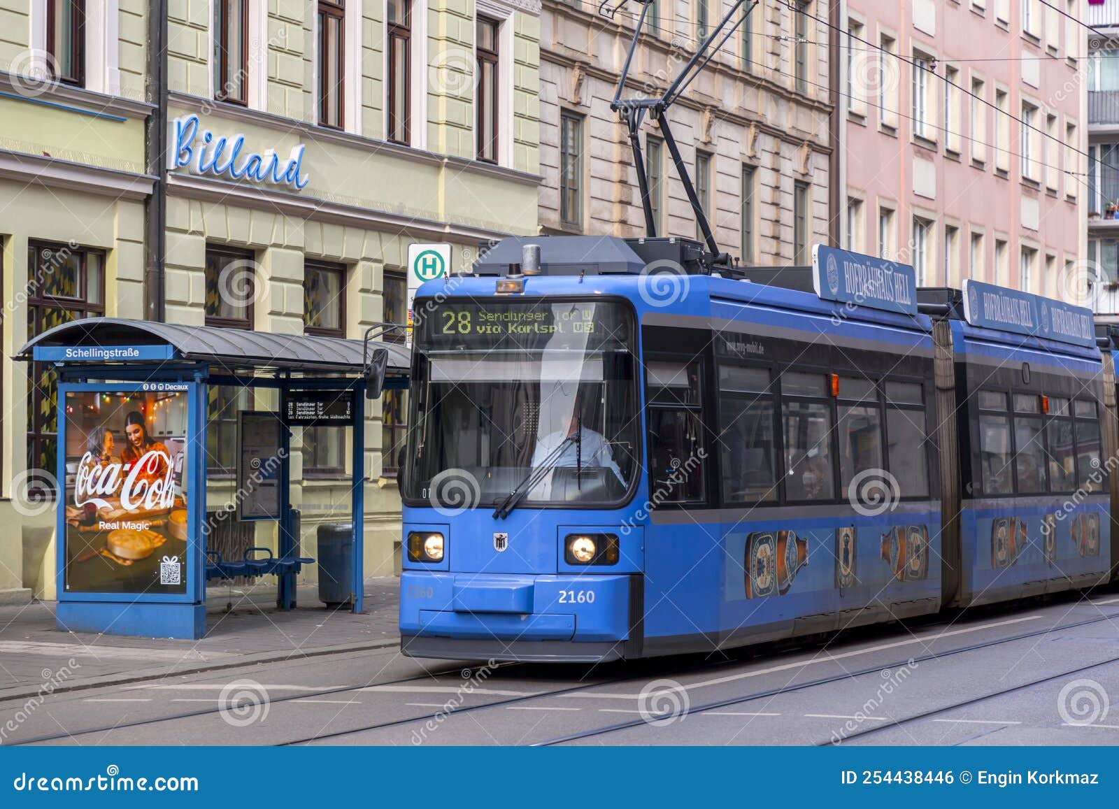 Electric Light Rail Tram in Munich, Germany Editorial Photo - Image of ...