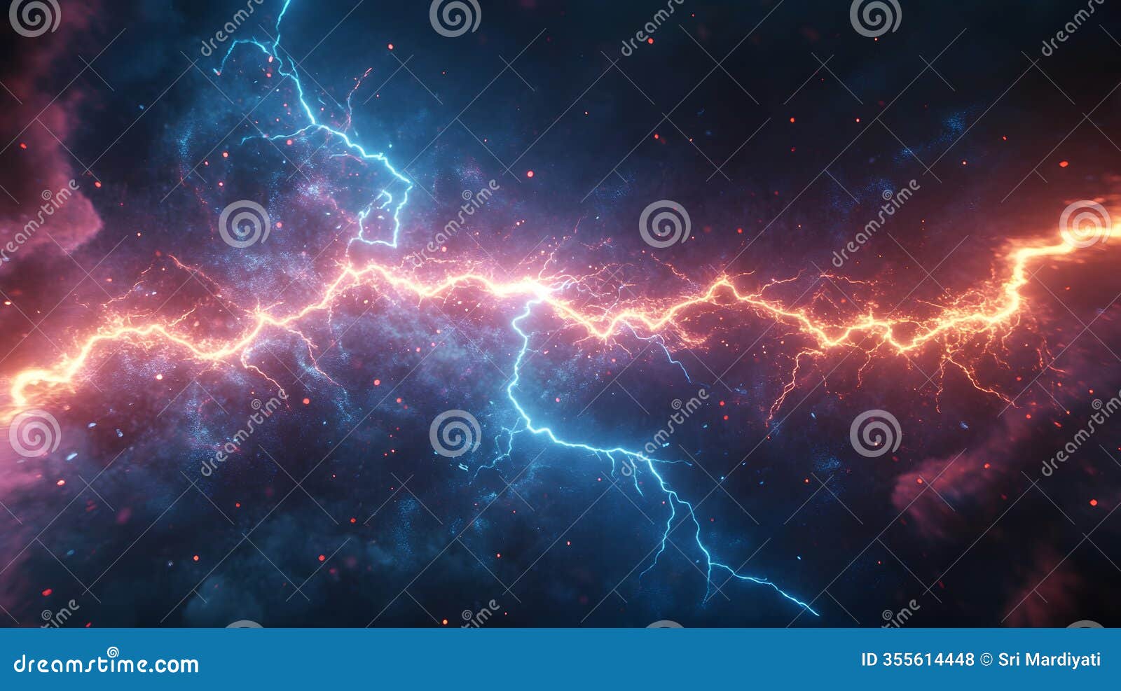 Electric Lighting, Abstract Electrical Background Stock Illustration ...