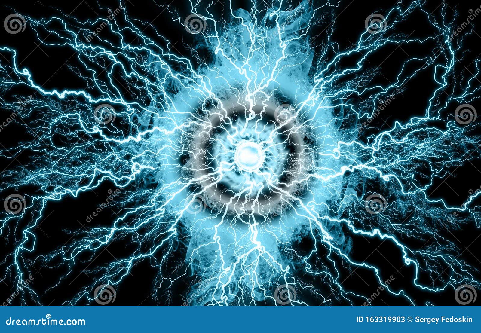 Electric Lighting Effect, Abstract Techno Backgrounds Stock ...