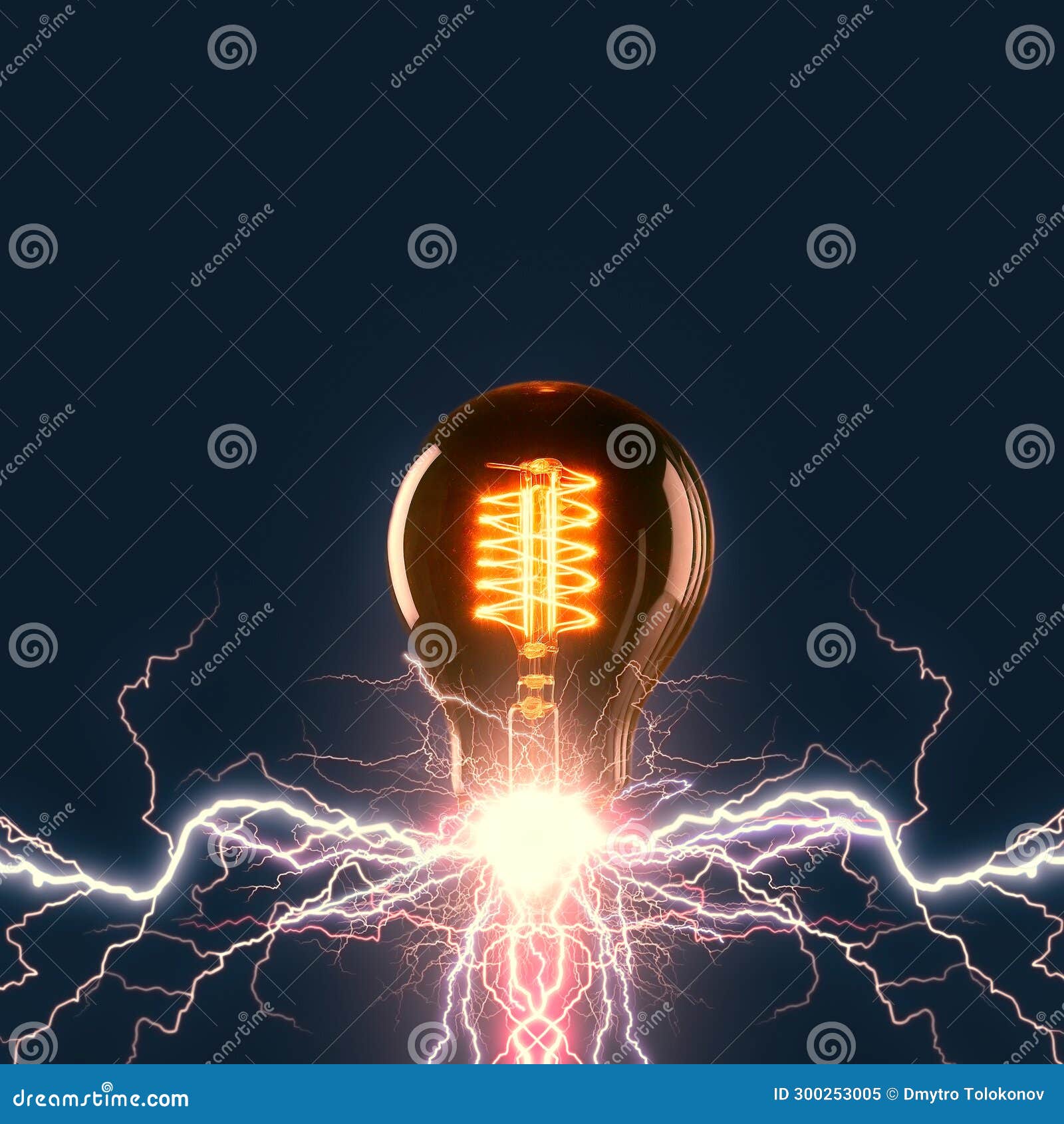 Electric Lighting Effect, Abstract Techno Backgrounds Stock Image ...
