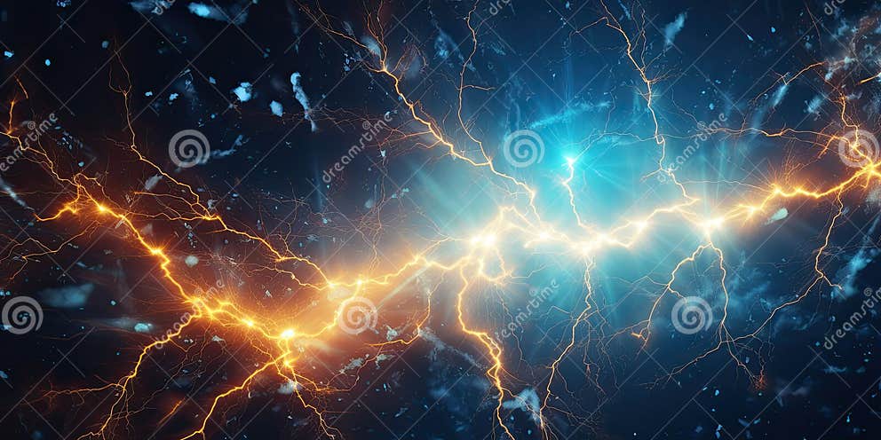 Electric lightning stock illustration. Illustration of shock - 282962570