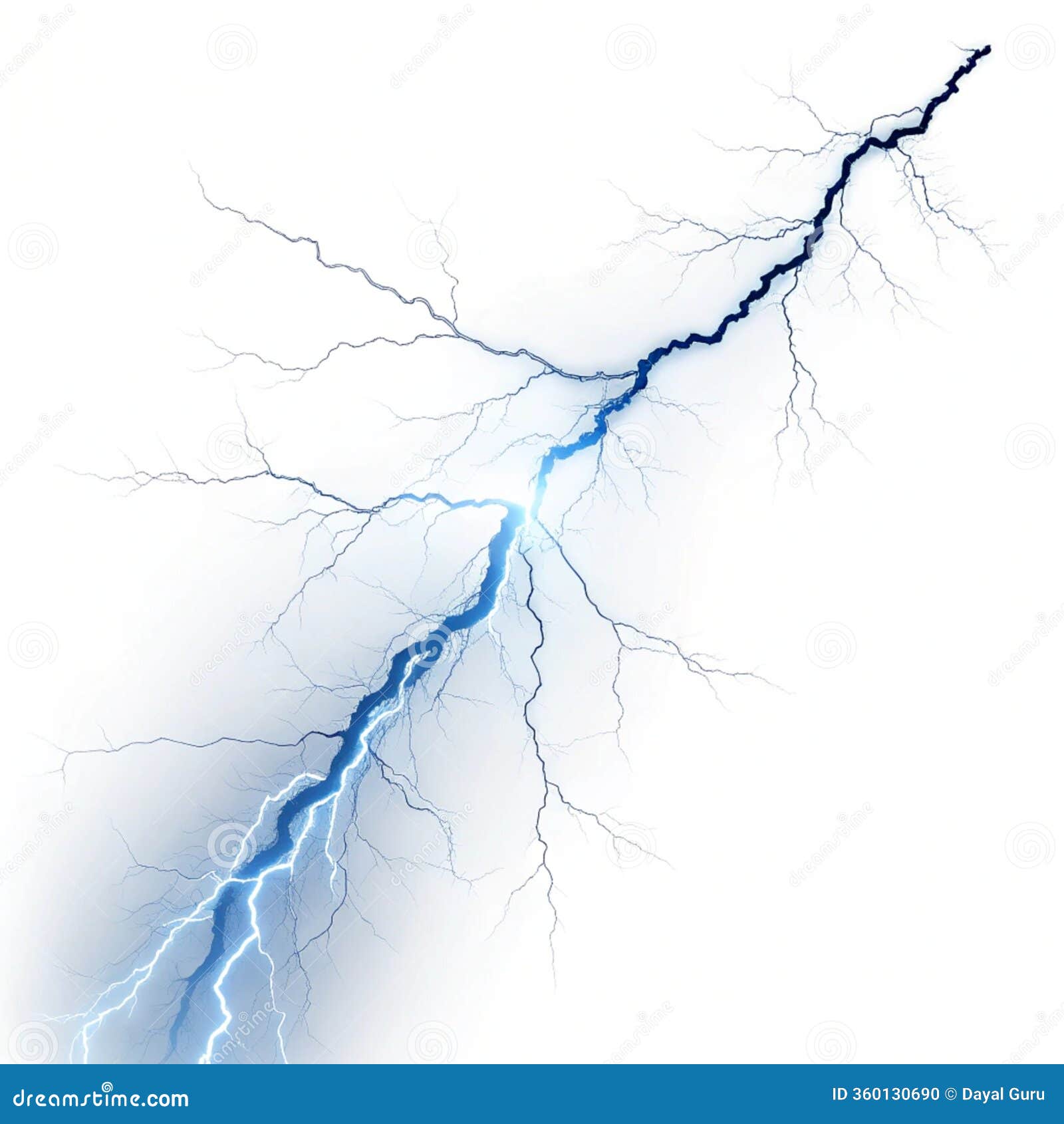 Electric Lightning Bolt Isolated on Transparent Background Stock ...