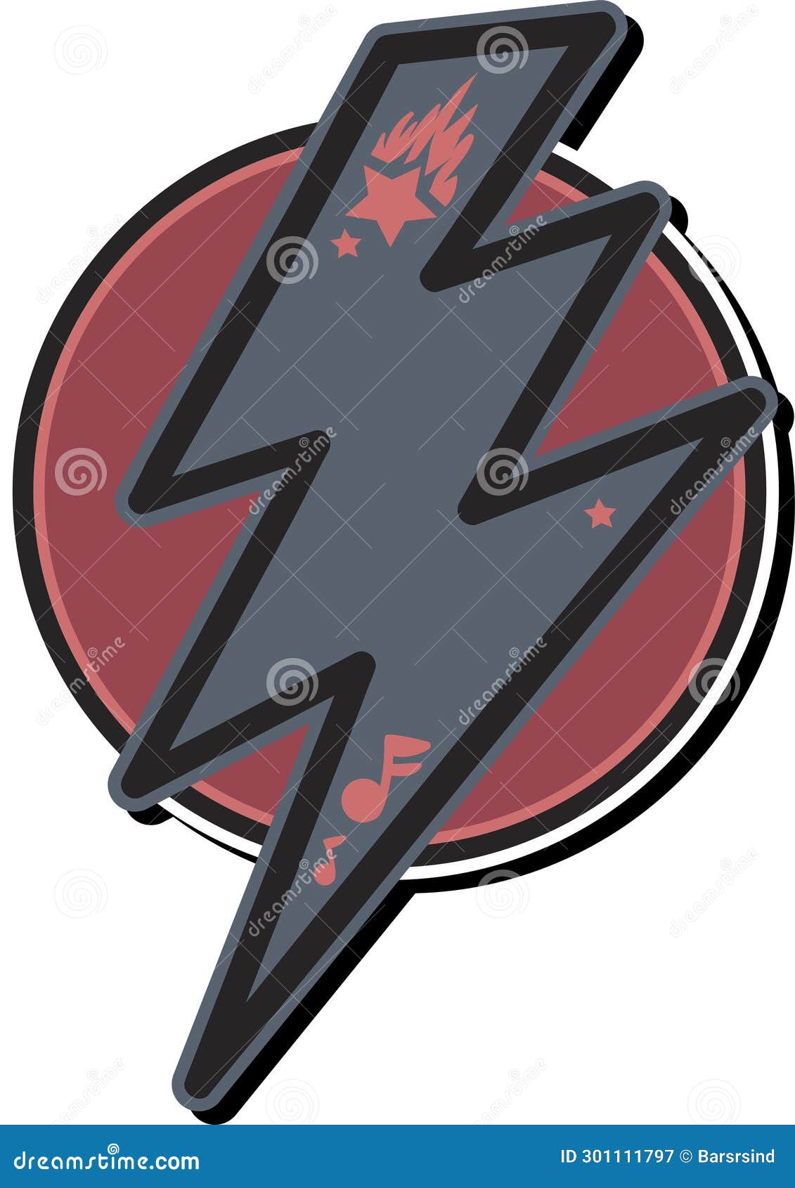 Electric Lightning Discharge Emblem Logotype Stock Illustration ...