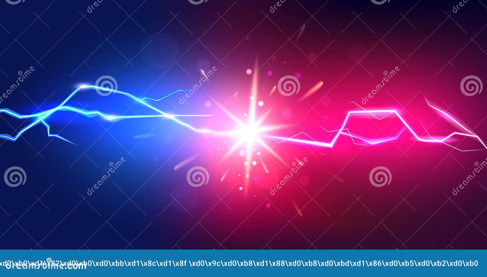 Electric Lightning. Vs Battle Background, Thunder Flash Effect ...