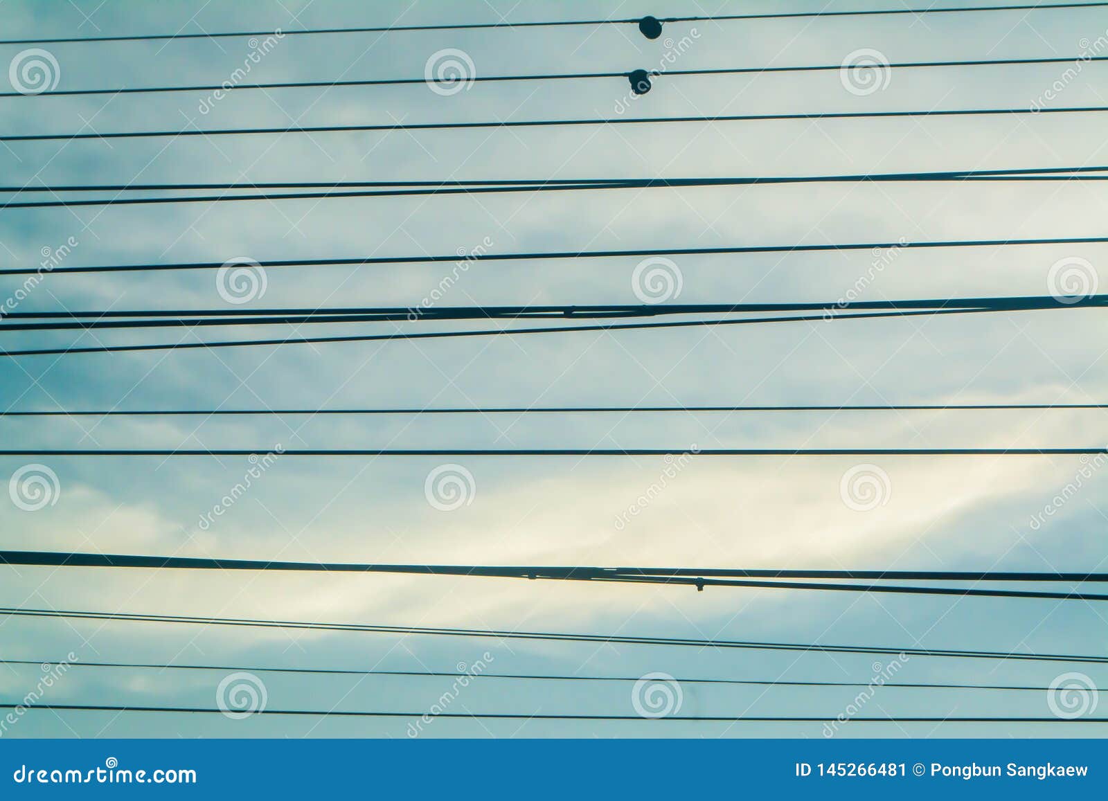 Electric Line Cable Background Stock Image - Image of energy, electric ...