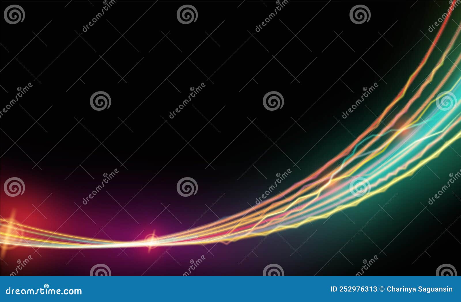 Electric line light stock vector. Illustration of abstract - 252976313