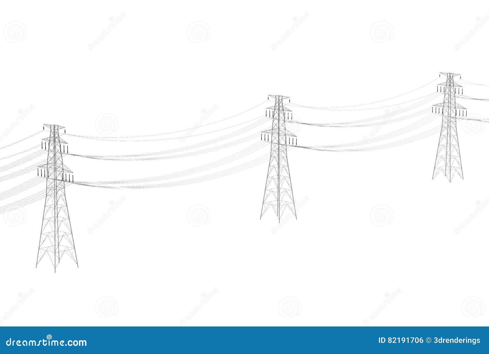 Electric line stock illustration. Illustration of plant - 82191706