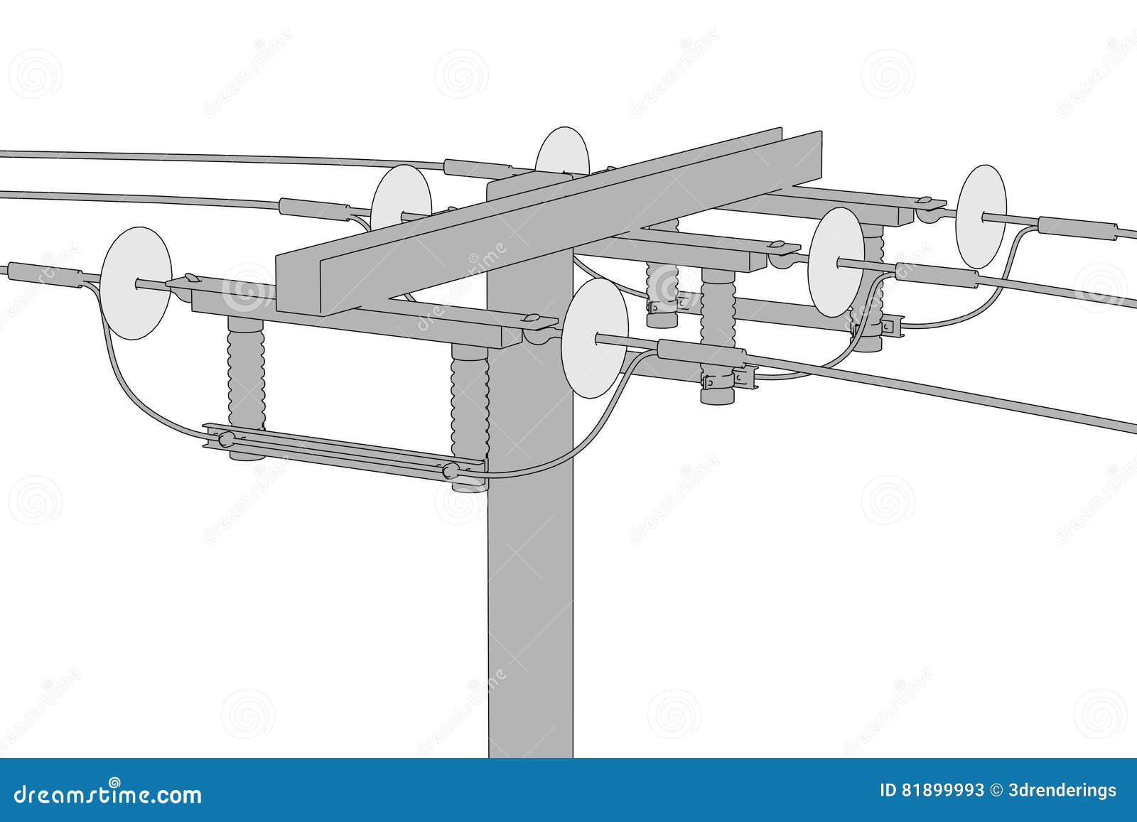 Electric lines stock illustration. Illustration of line - 81899993