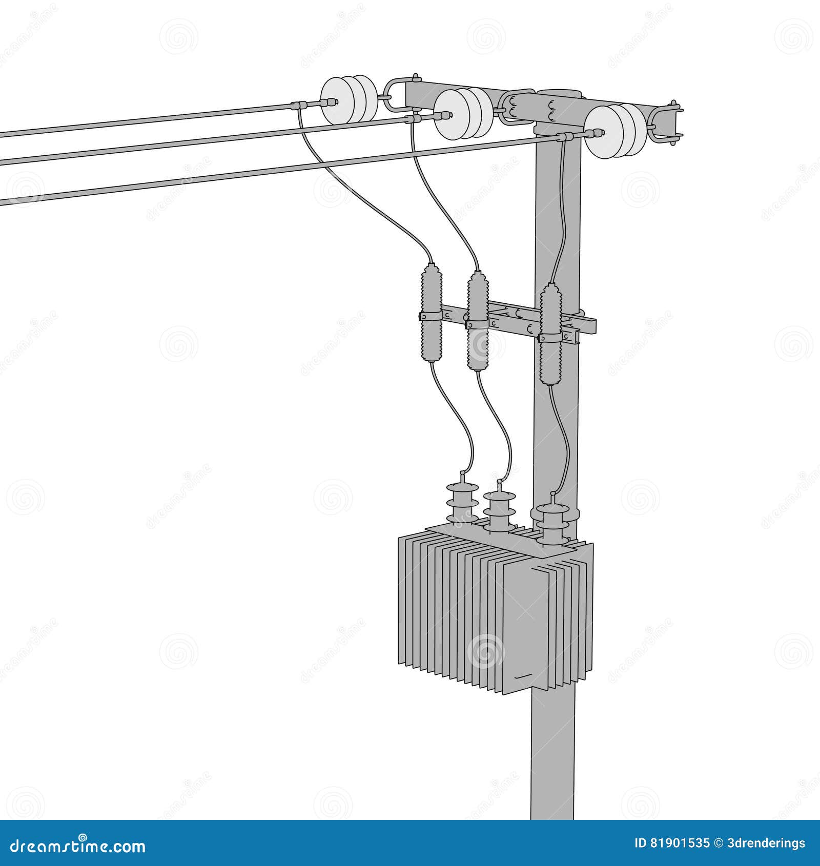 Electric lines stock illustration. Illustration of cartoon - 81901535