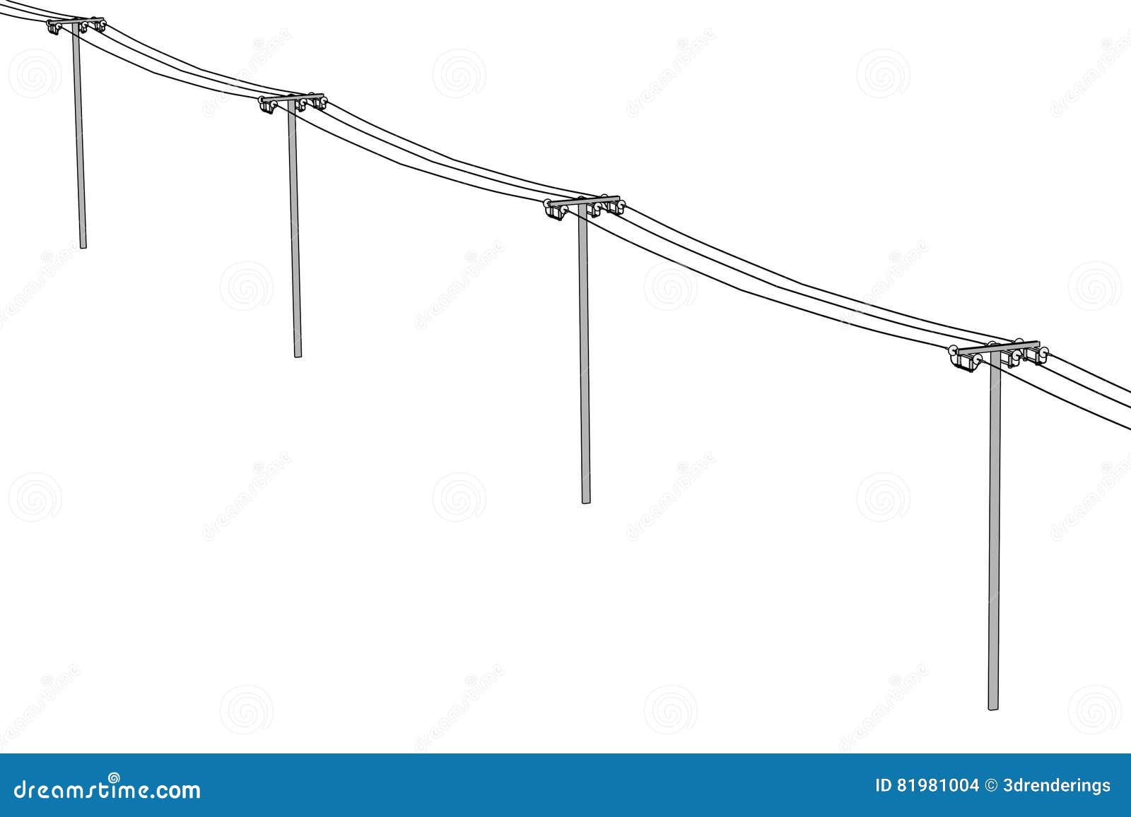 Electric lines stock illustration. Illustration of electric - 81981004