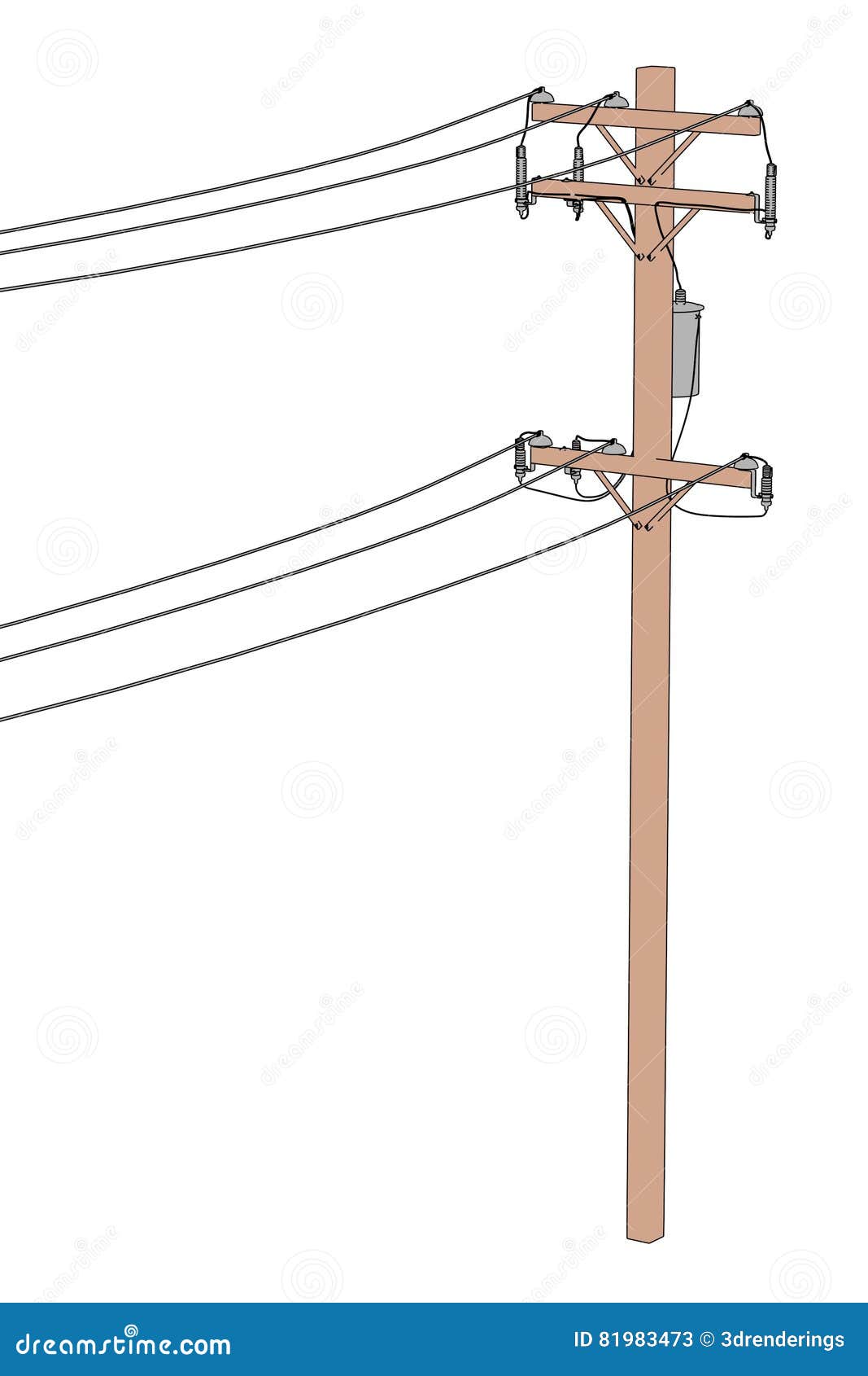 Electric lines stock illustration. Illustration of telephone - 81983473