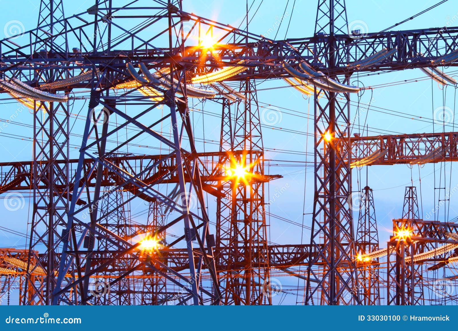 Electric lines stock photo. Image of group, equipment - 33030100