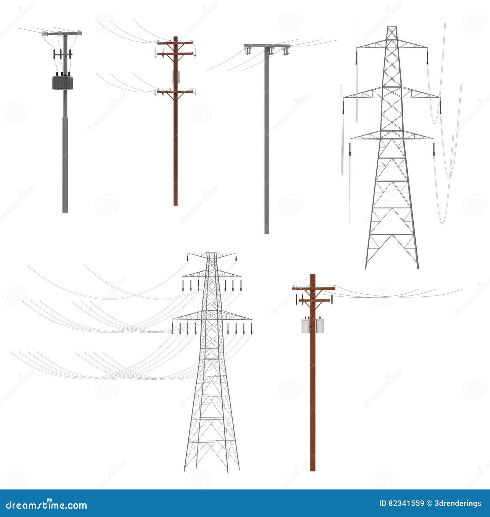 Electric Lines Stock Illustration | CartoonDealer.com #81901543