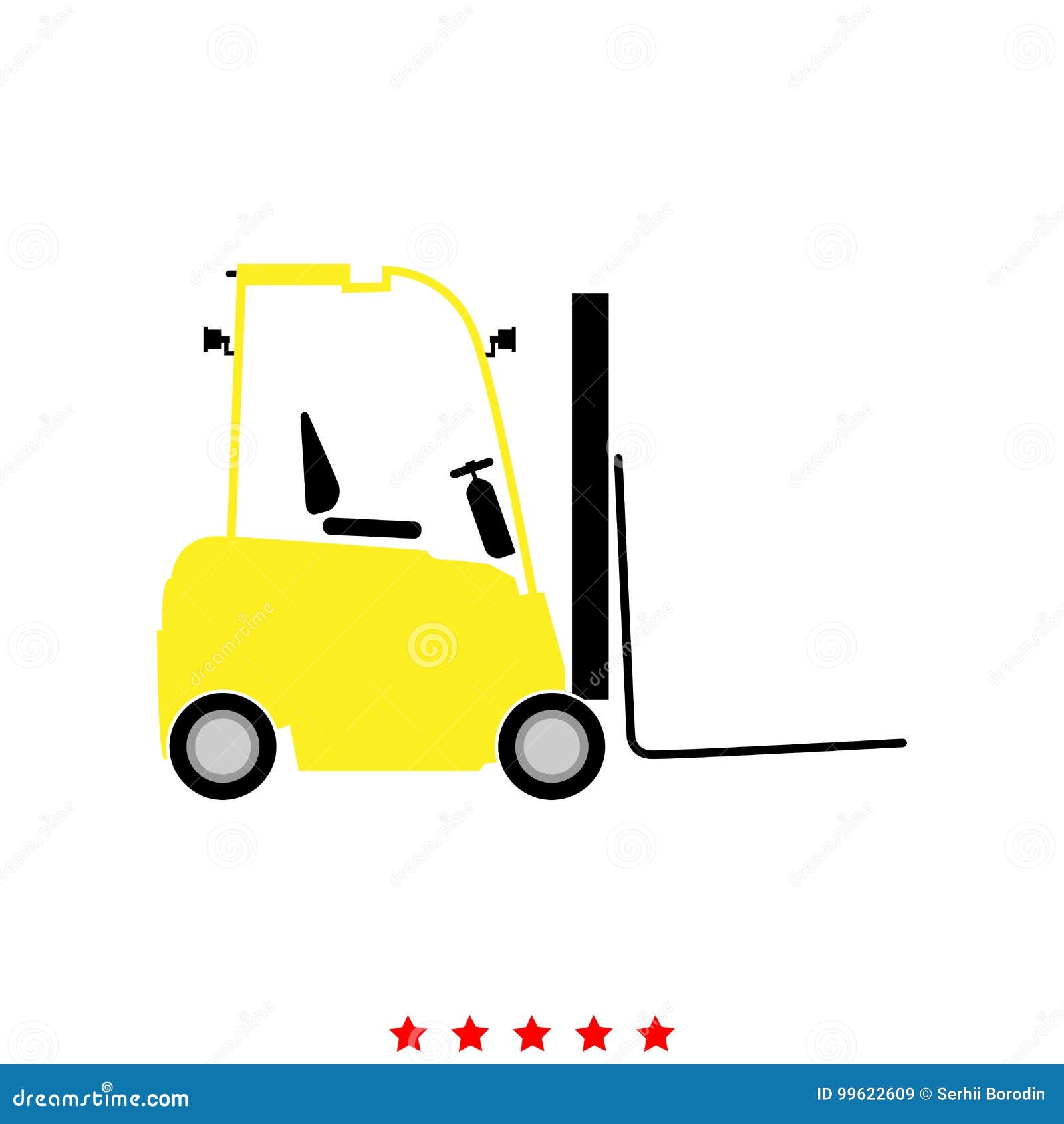 Electric Loader Icon, Outline Style Cartoon Vector | CartoonDealer.com ...