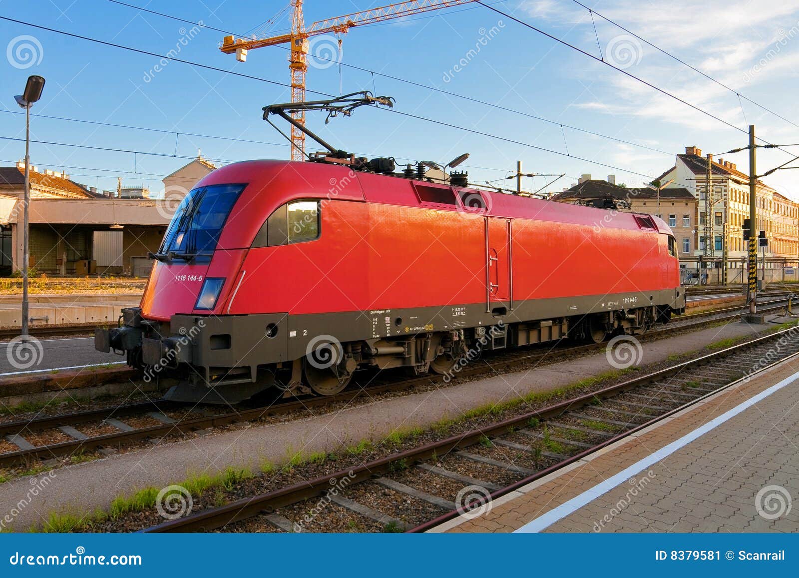 Electric Locomotive Stock Image - Image: 8379581