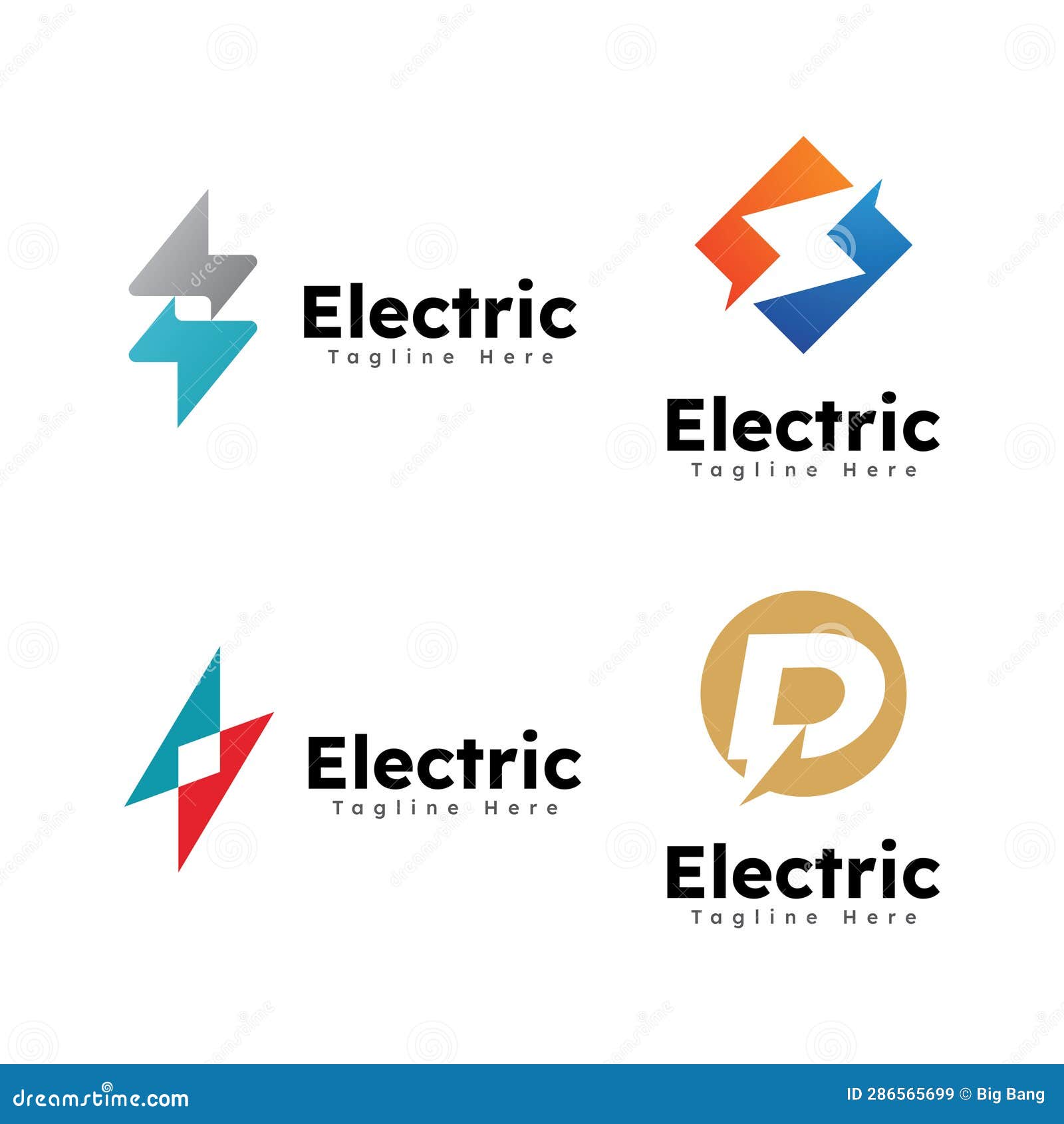 Electric Logo Icon Symbol Template Design Stock Vector - Illustration ...