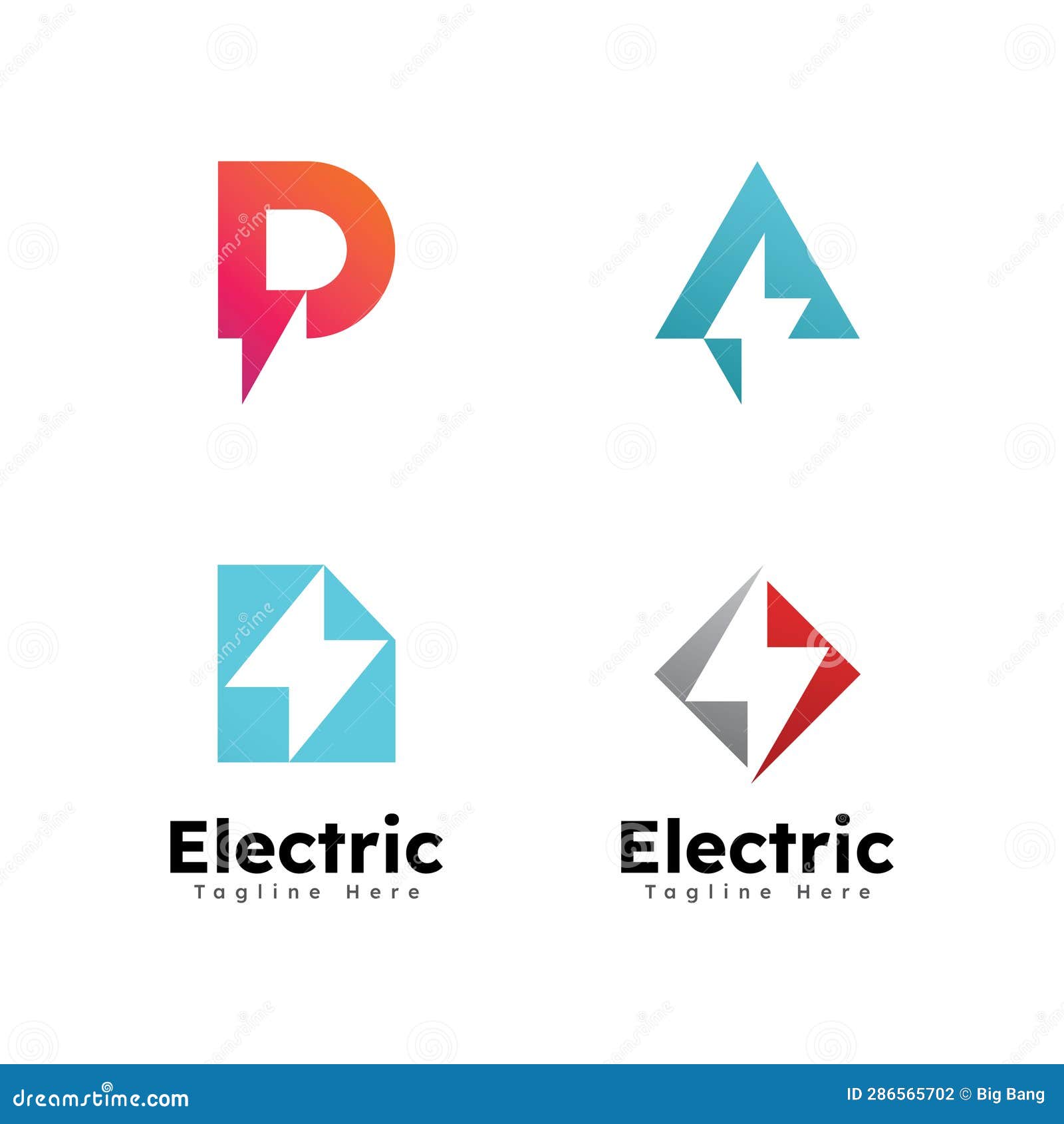 Electric Logo Icon Symbol Template Design Stock Vector - Illustration ...