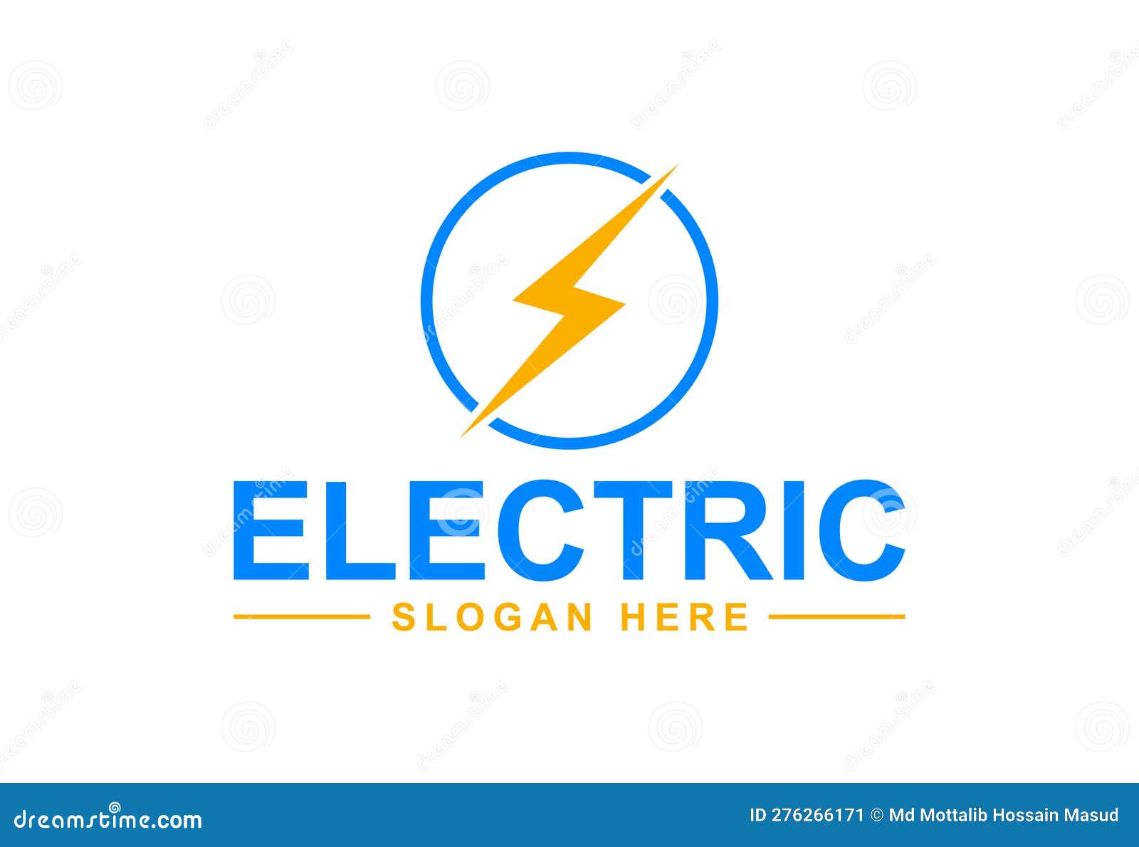 Electric Logo, Lighting Bolt , Design Vector Illustration Stock ...