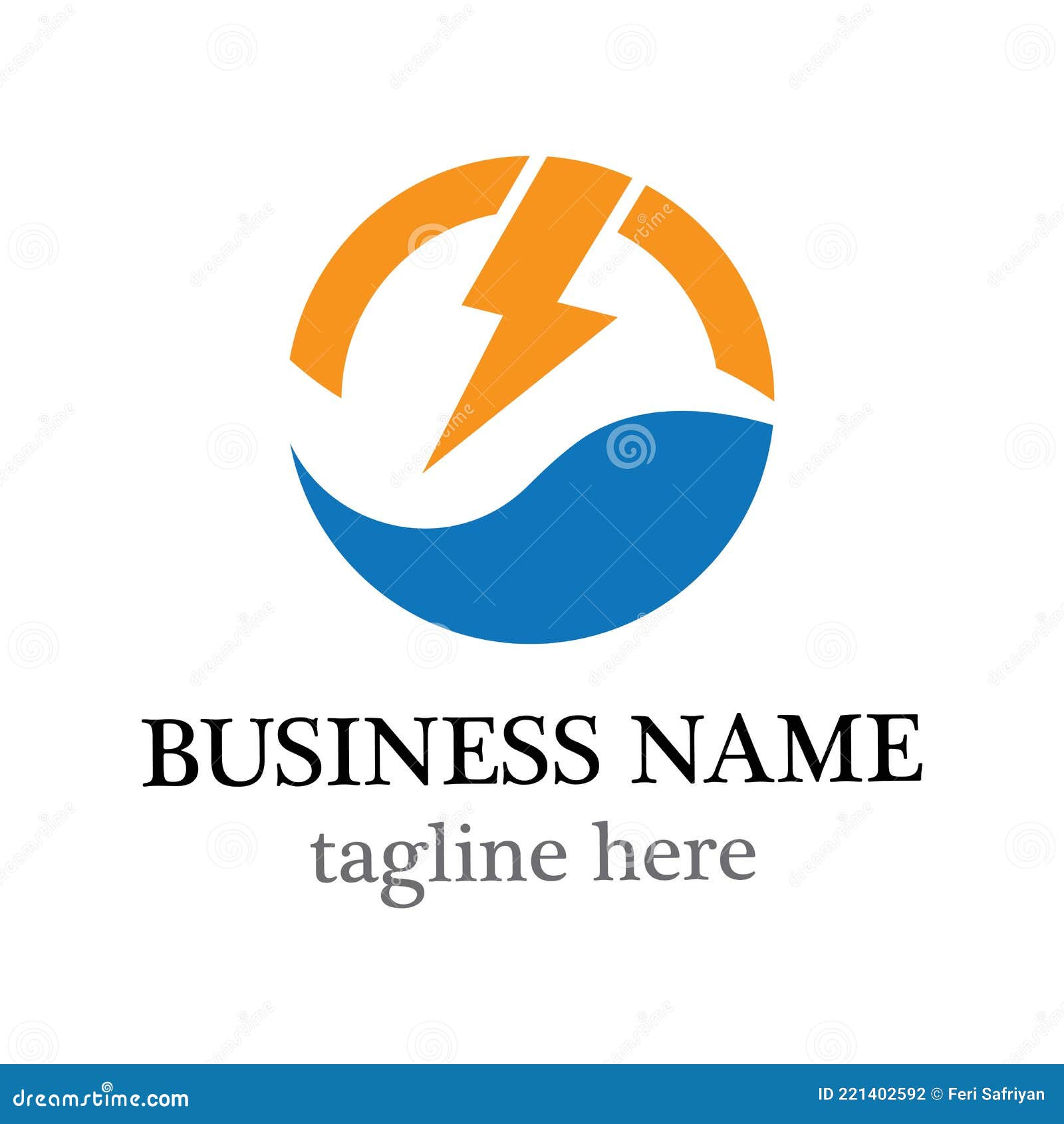 Electric logo template stock vector. Illustration of charge - 221402592