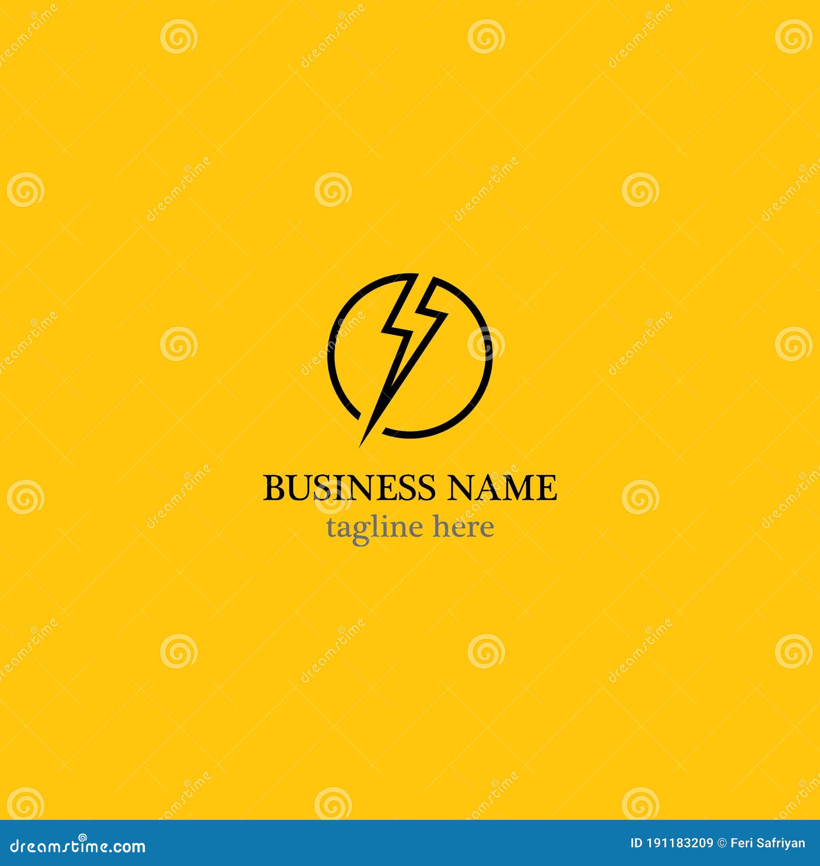 Electric logo vector icon stock illustration. Illustration of object ...
