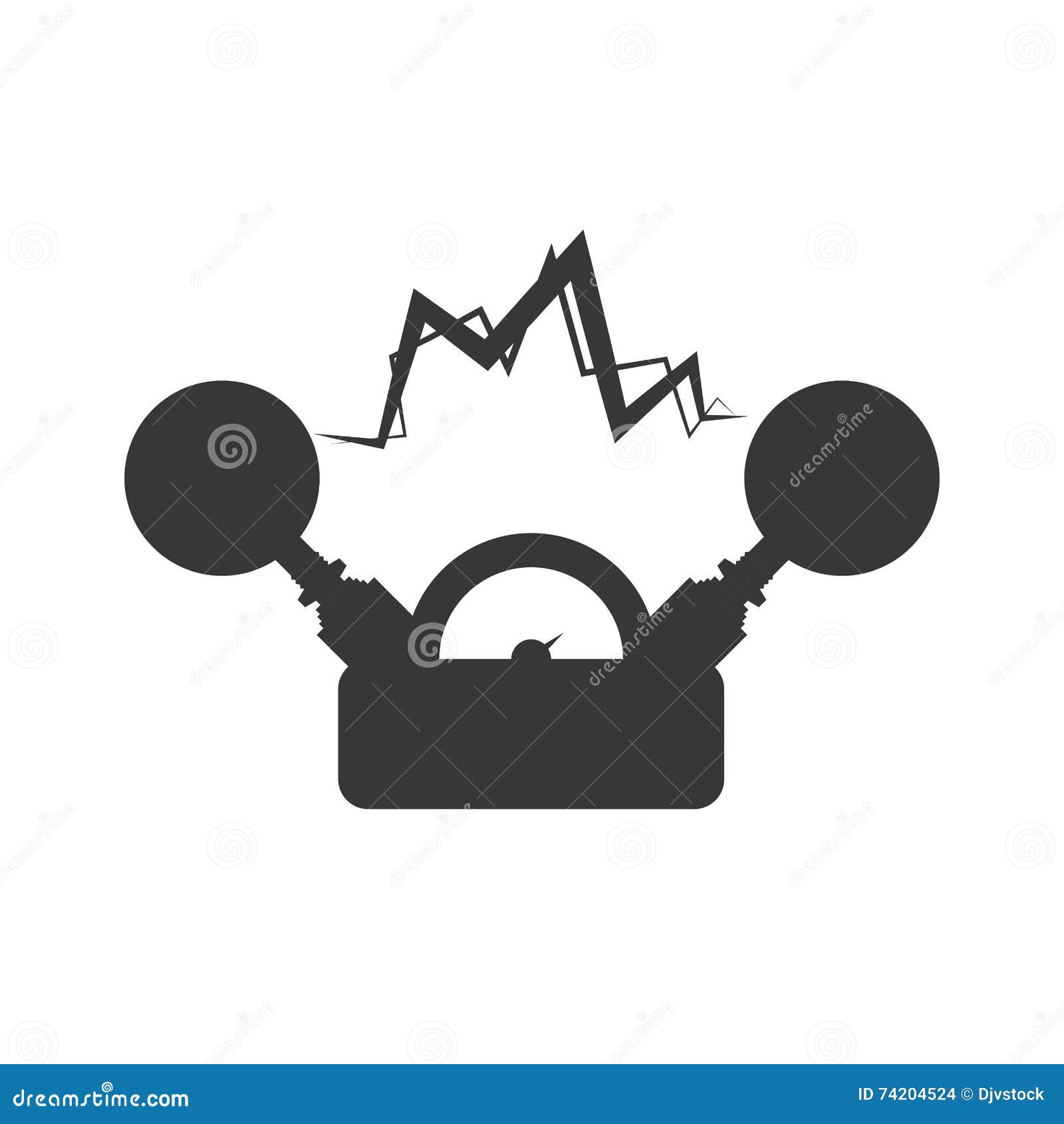 Electric Machine Icon. Science Design. Vector Graphic Stock Vector ...